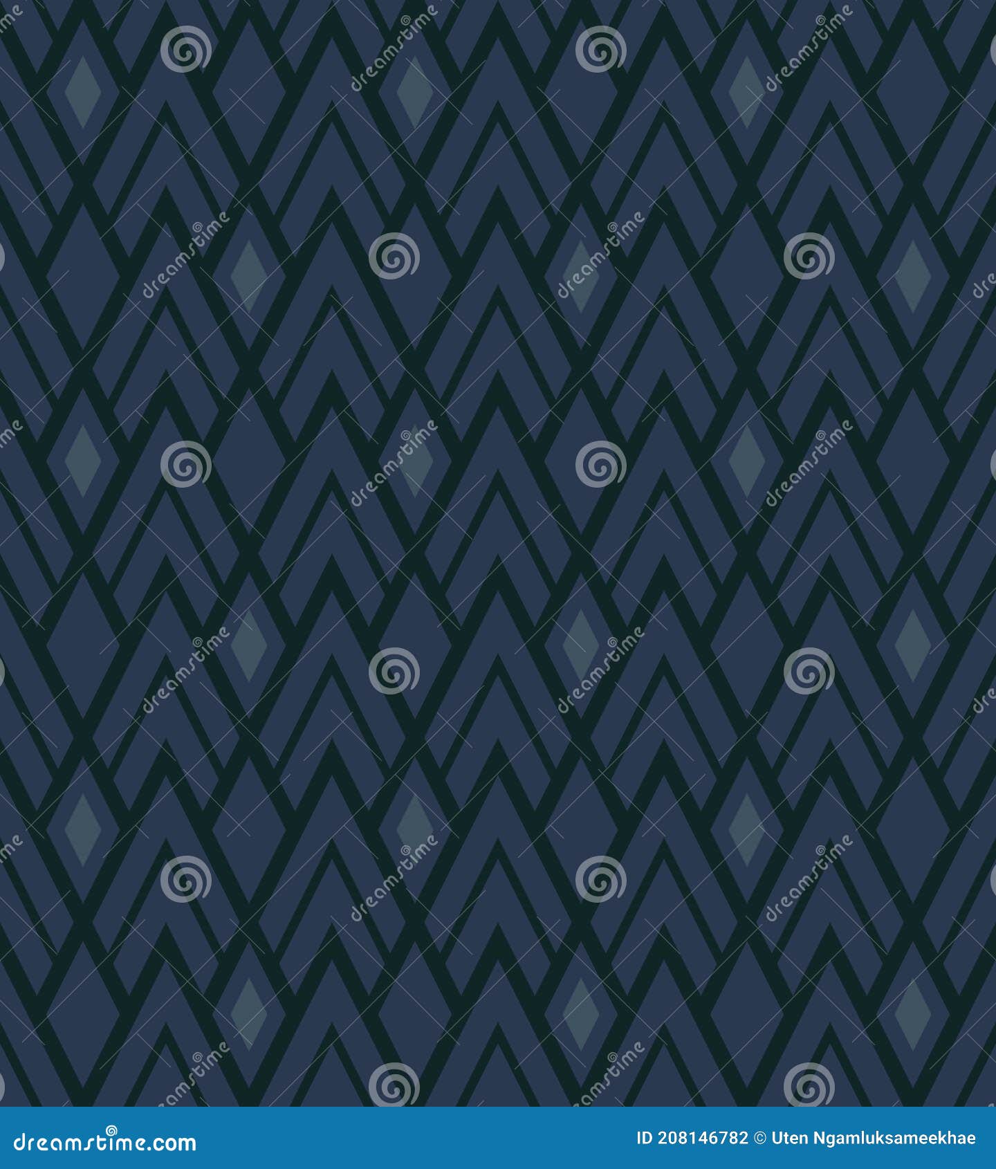 Seamless Geometric Pattern Diamond Shape Background and Triangle Stock ...