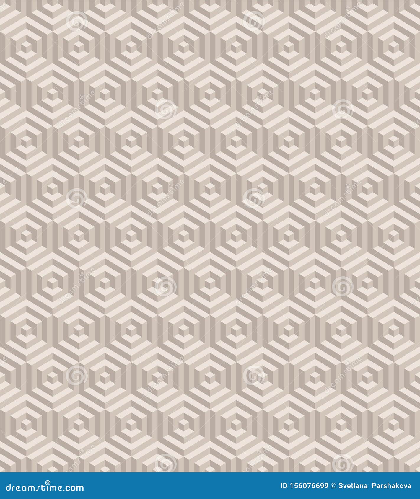 Seamless Geometric Pattern Formed of Beige Hexagons. Stock Vector ...