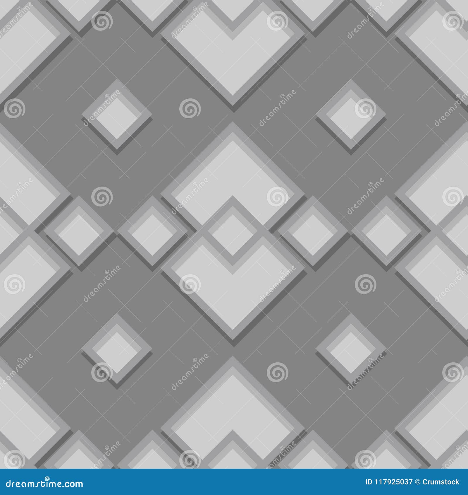 Seamless Geometric Pattern. Gray 3d Design Stock Vector - Illustration ...