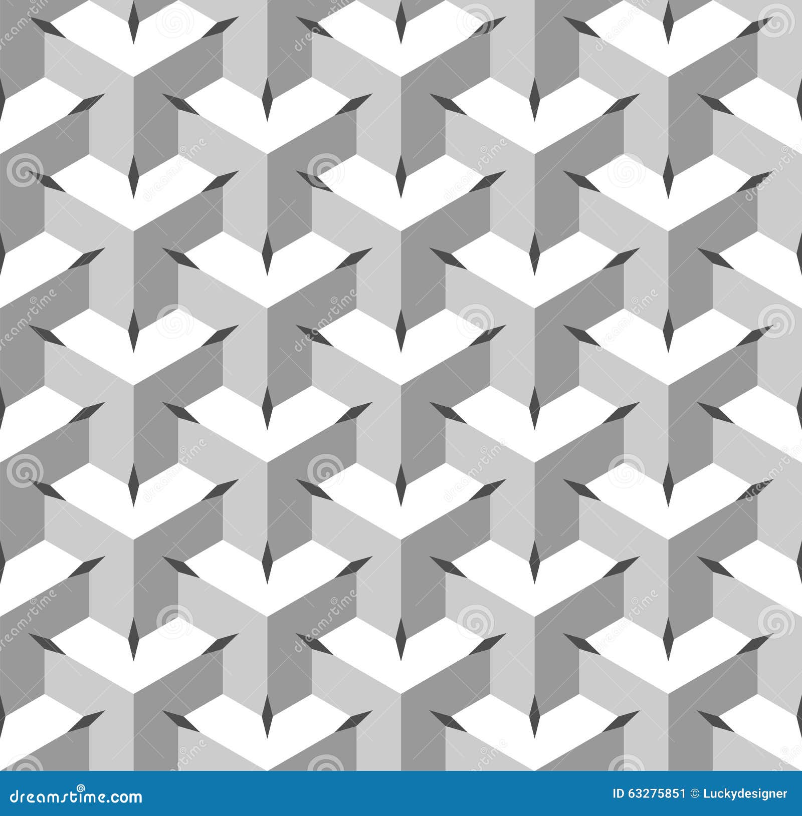 Seamless Geometric Pattern. Grayscale Background Stock Vector ...