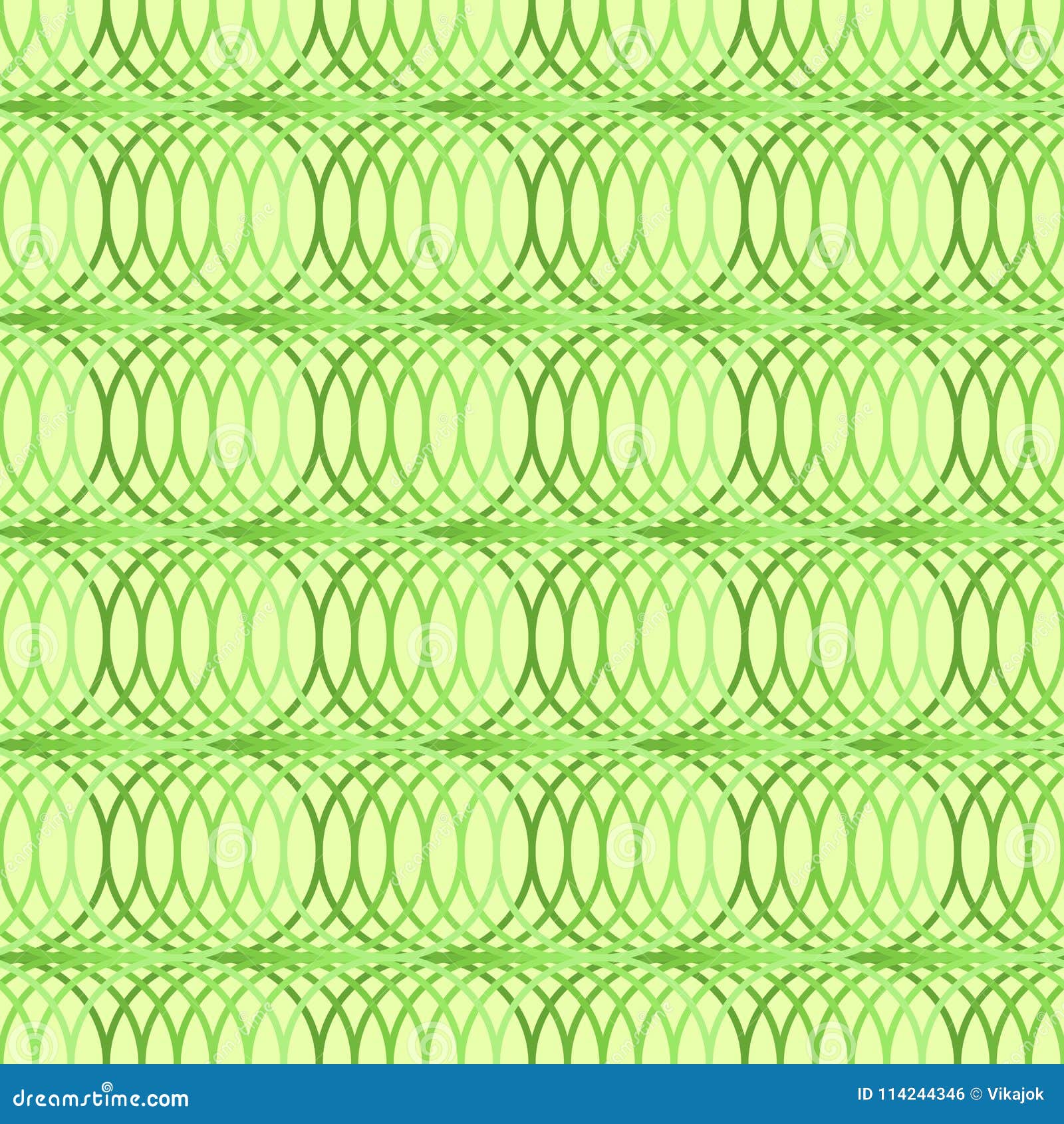 Seamless Geometric Pattern, Green Circle Abstract Background, Universal ...