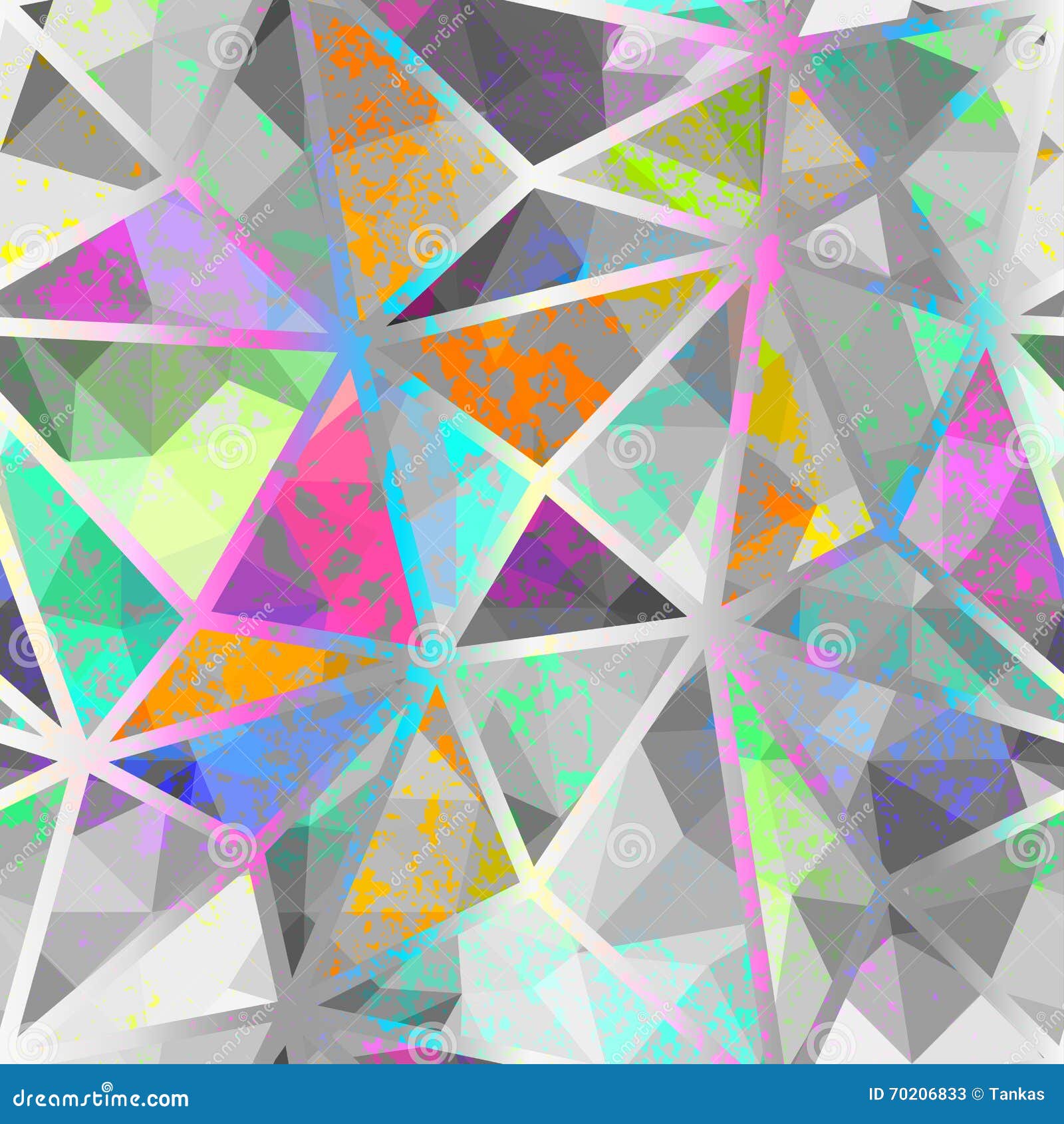 Seamless Geometric Pattern with a Grunge Elements Stock Vector ...