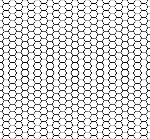 Seamless Geometric Pattern of Hexagonal Cell Texture Stock Vector ...
