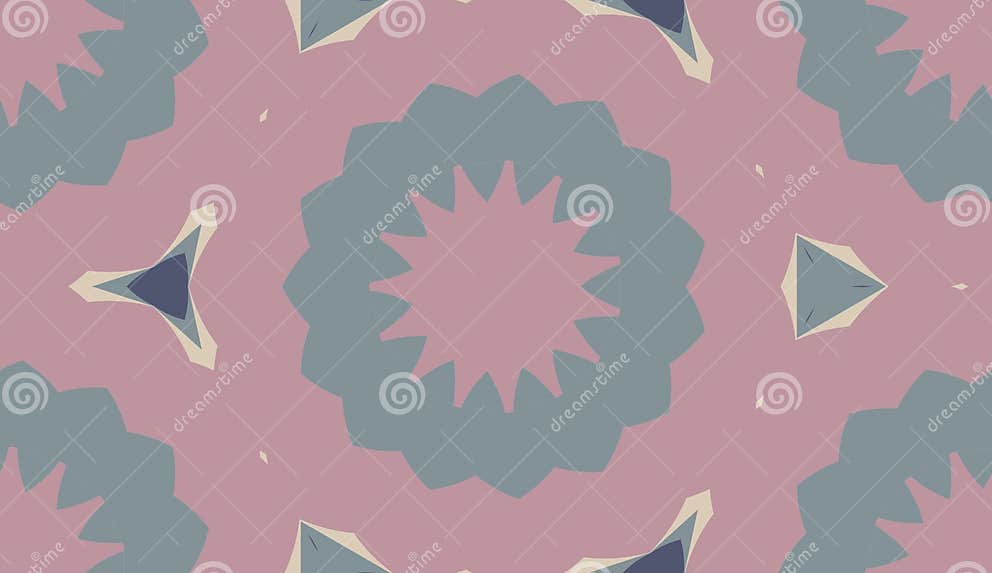Seamless Geometric Pattern with Hexagons, Triangles, and Radiating ...