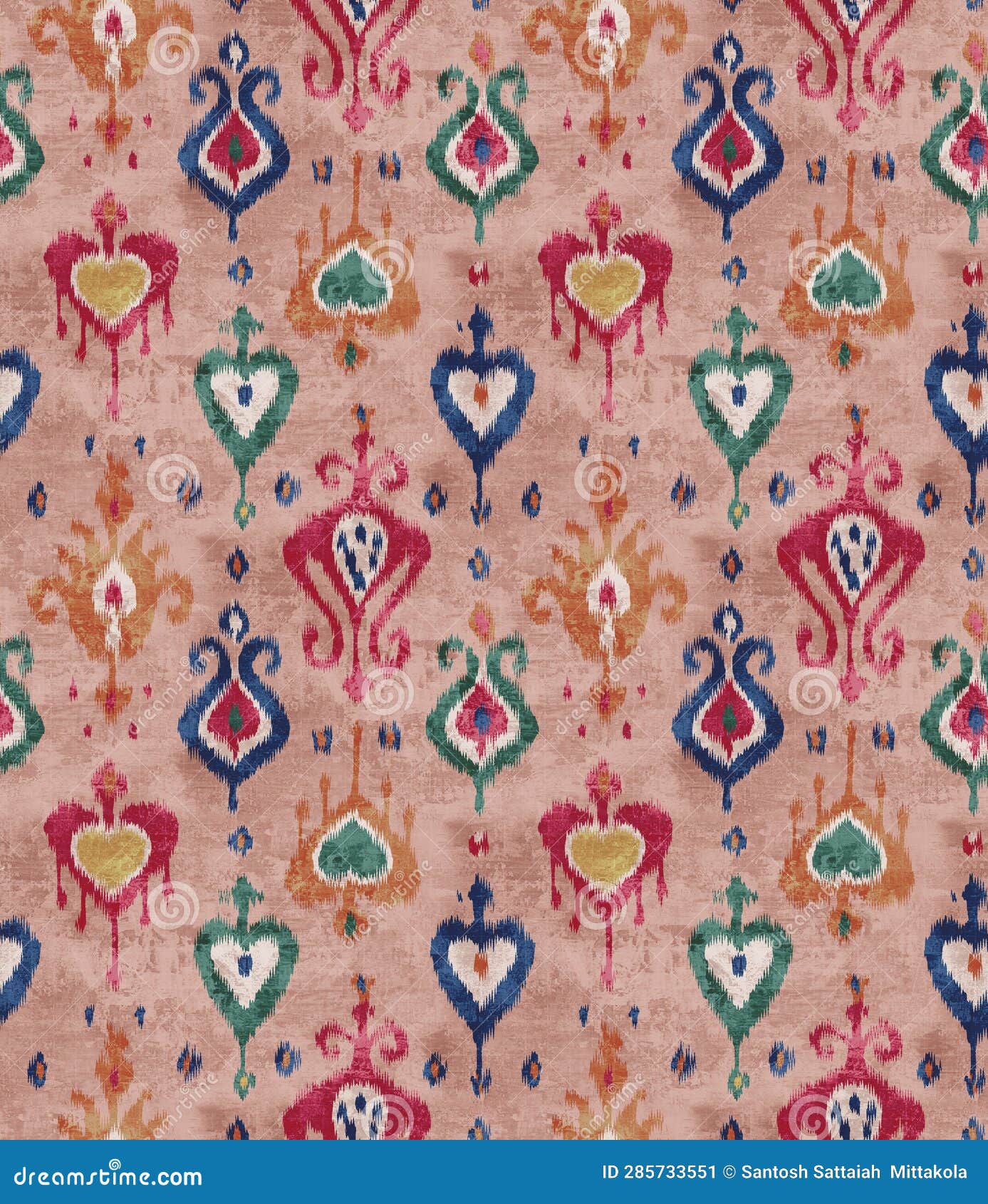 Seamless Geometric Pattern Ikart Design Stock Illustration ...