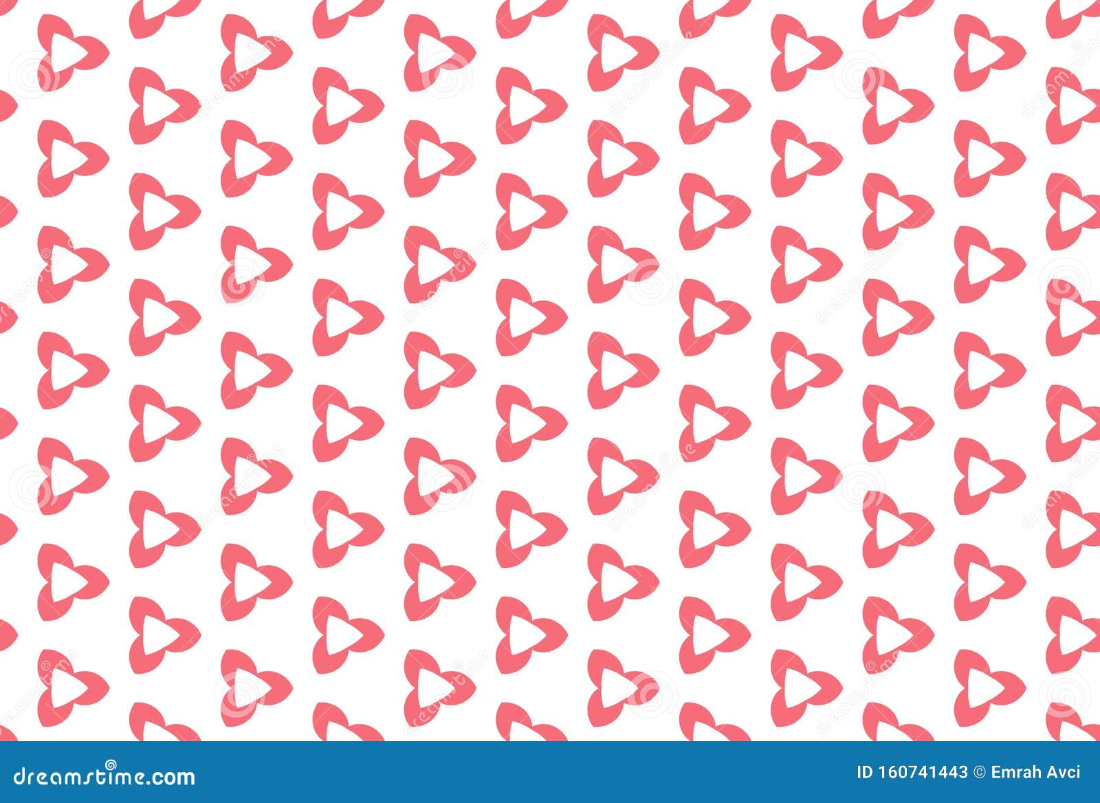 Seamless Geometric Pattern. Light Red Color on White Background Stock ...