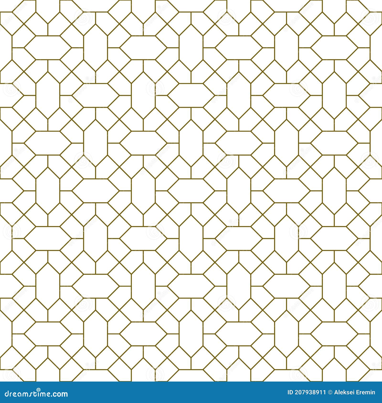 Seamless Geometric Pattern . Lines in Brown Color Stock Vector ...