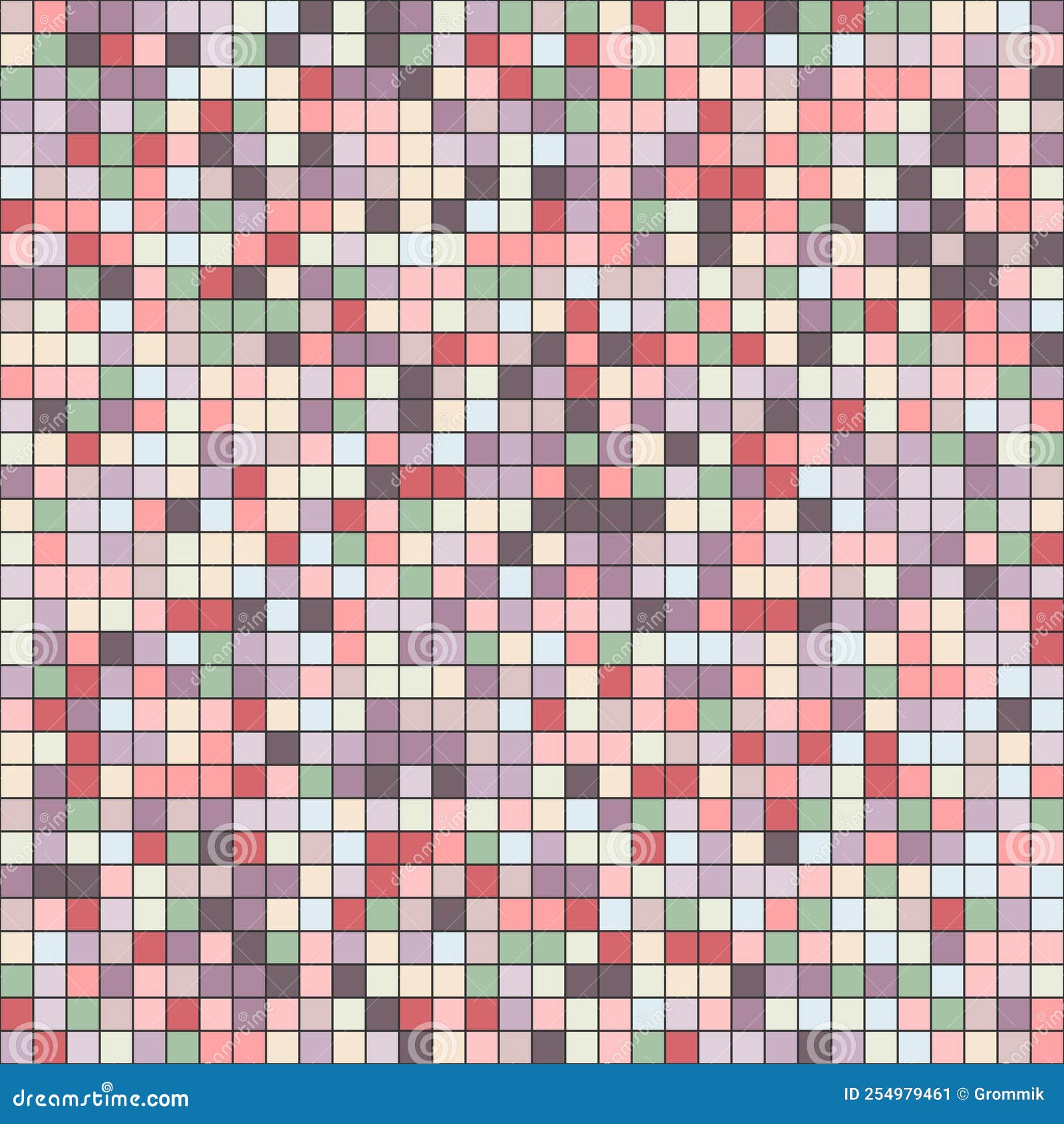 Seamless Geometric Pattern of Multicolored Squares. a Template for ...