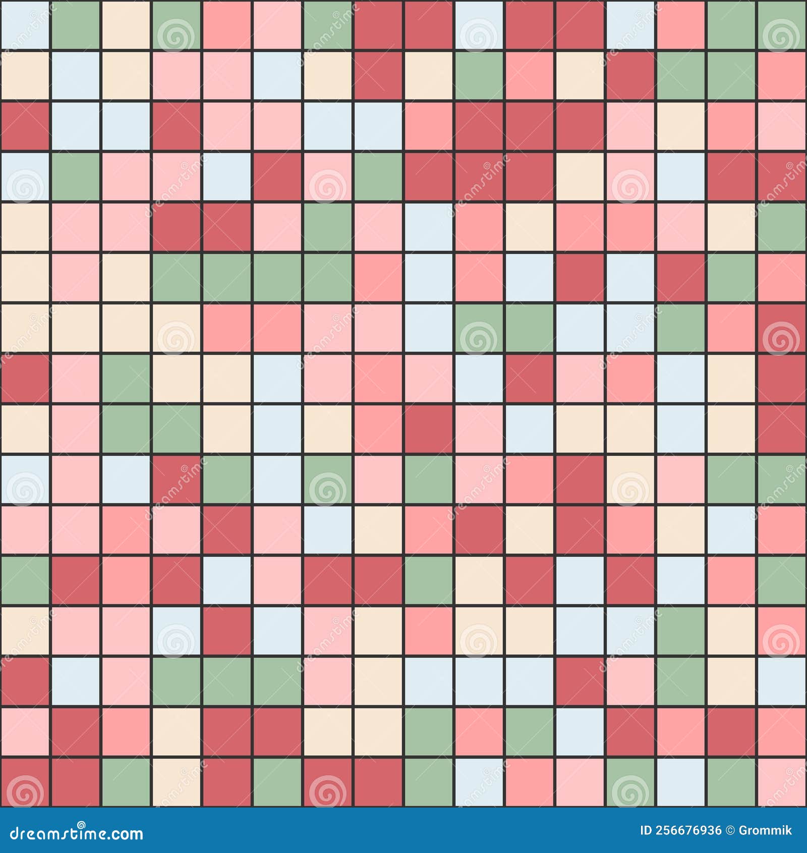 Seamless Geometric Pattern of Multicolored Squares. a Template for ...