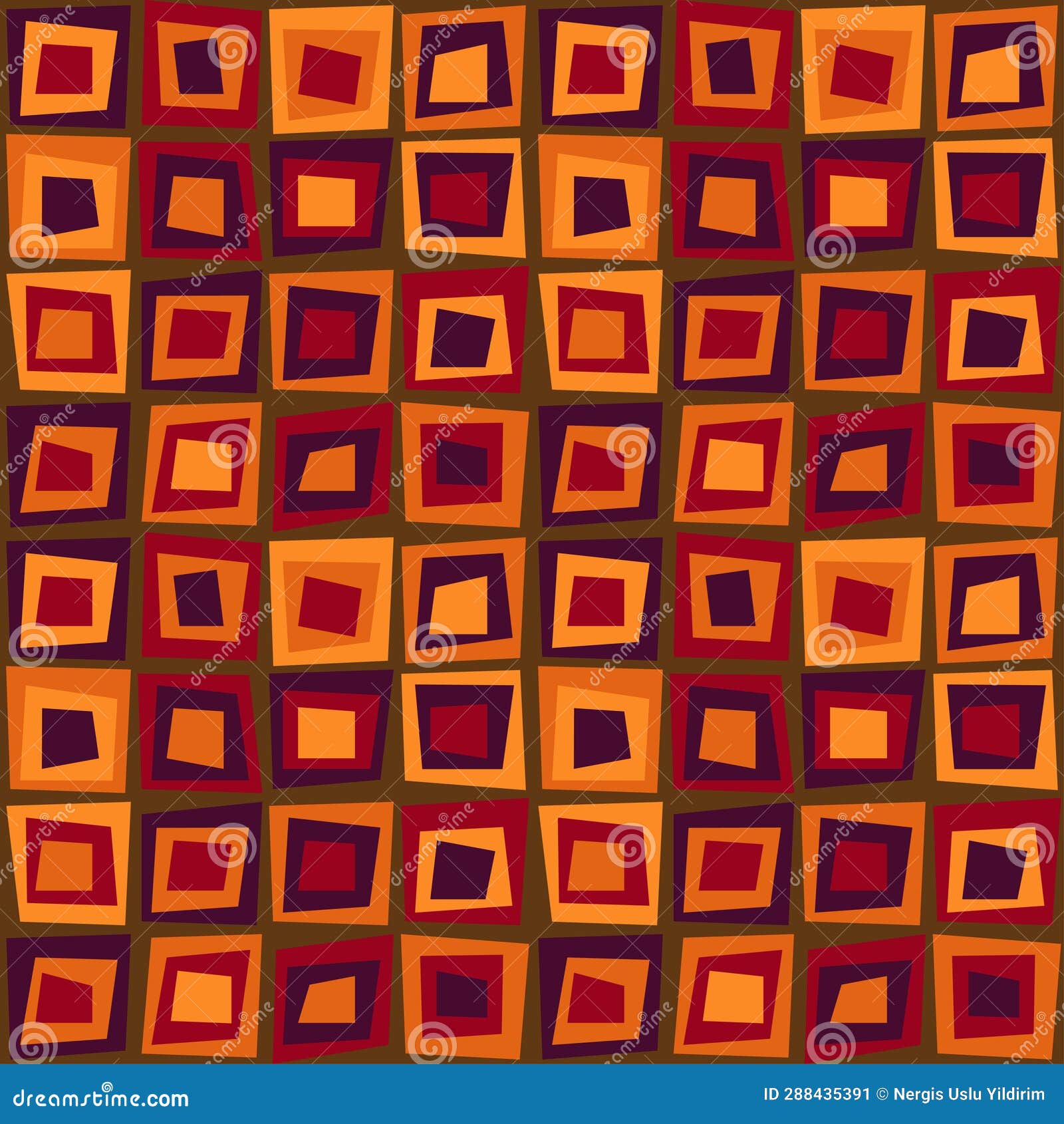 Seamless Geometric Pattern with Multiple Squares in Vivid Ethnic Colors ...