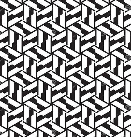 Seamless Geometric Pattern in Op Art Design. Stock Vector ...