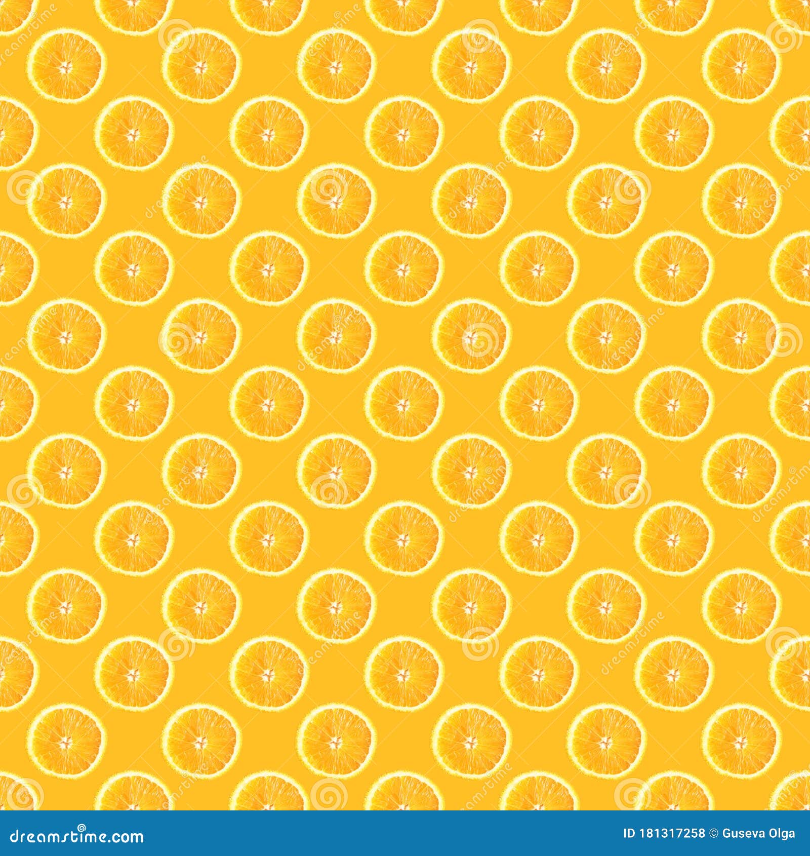 Seamless Geometric Pattern, Orange on a Background of Orange Color ...