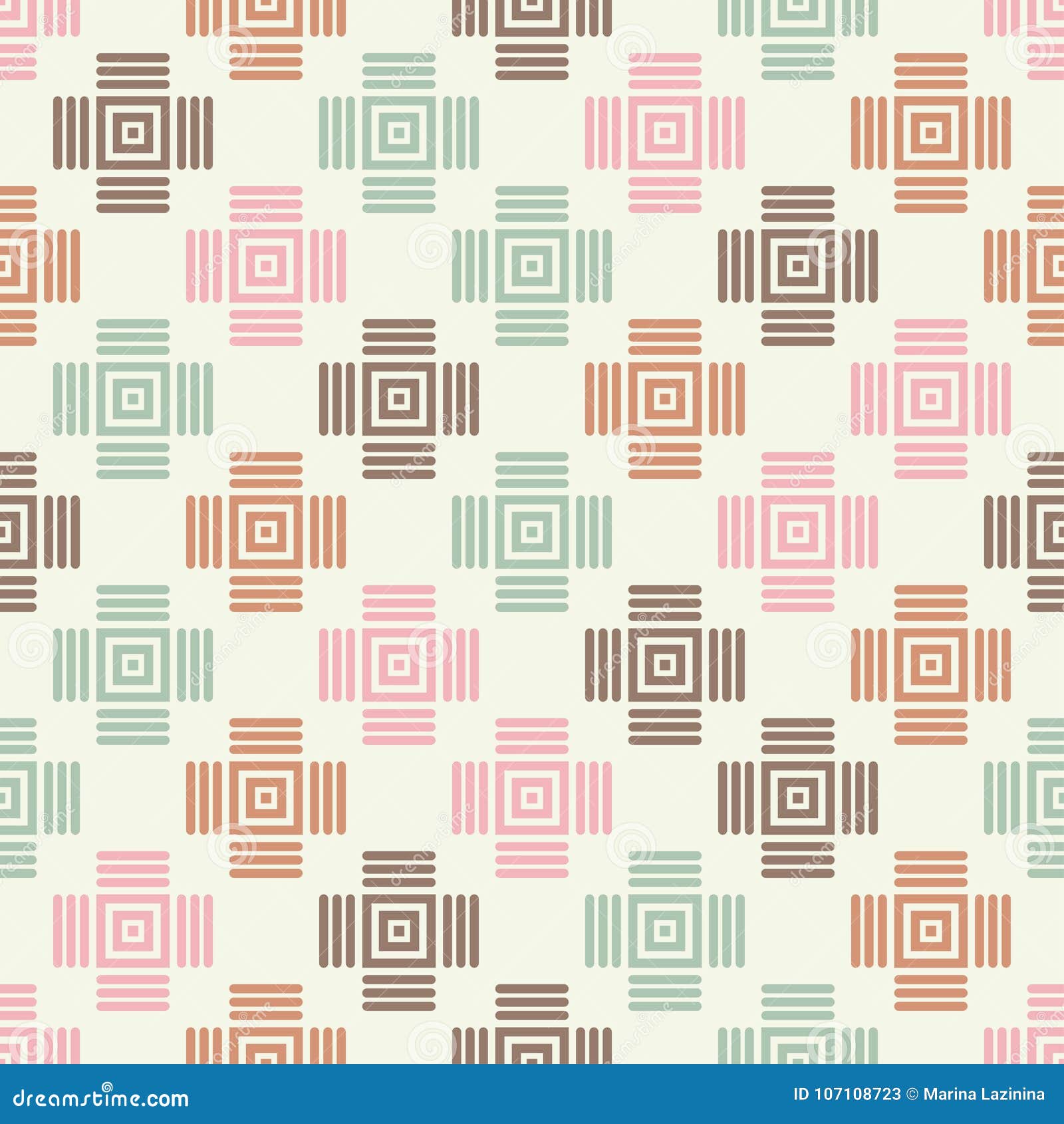 Seamless Geometric Pattern. Pattern of Quadrilaterals Stock ...