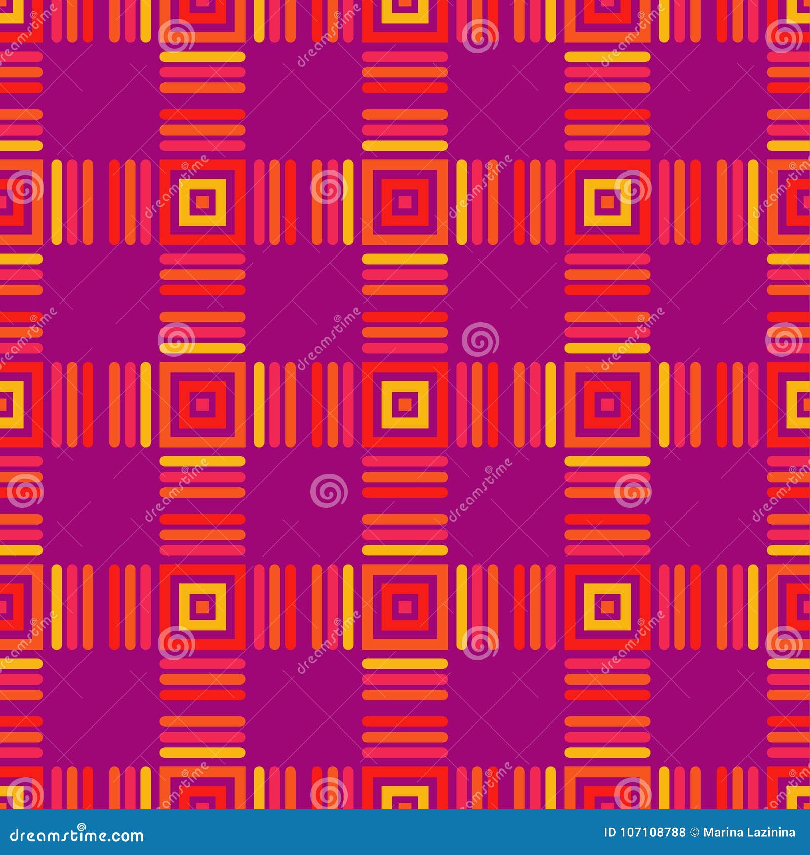 Seamless Geometric Pattern. Pattern of Quadrilaterals Stock ...