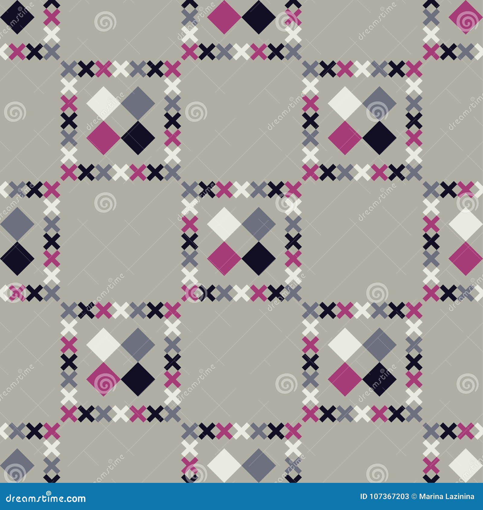 Seamless Geometric Pattern. Pattern of Quadrilaterals Stock ...