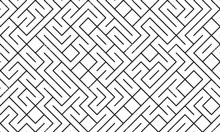 Seamless Geometric Pattern of Perpendicular Lines. Geometric Background ...
