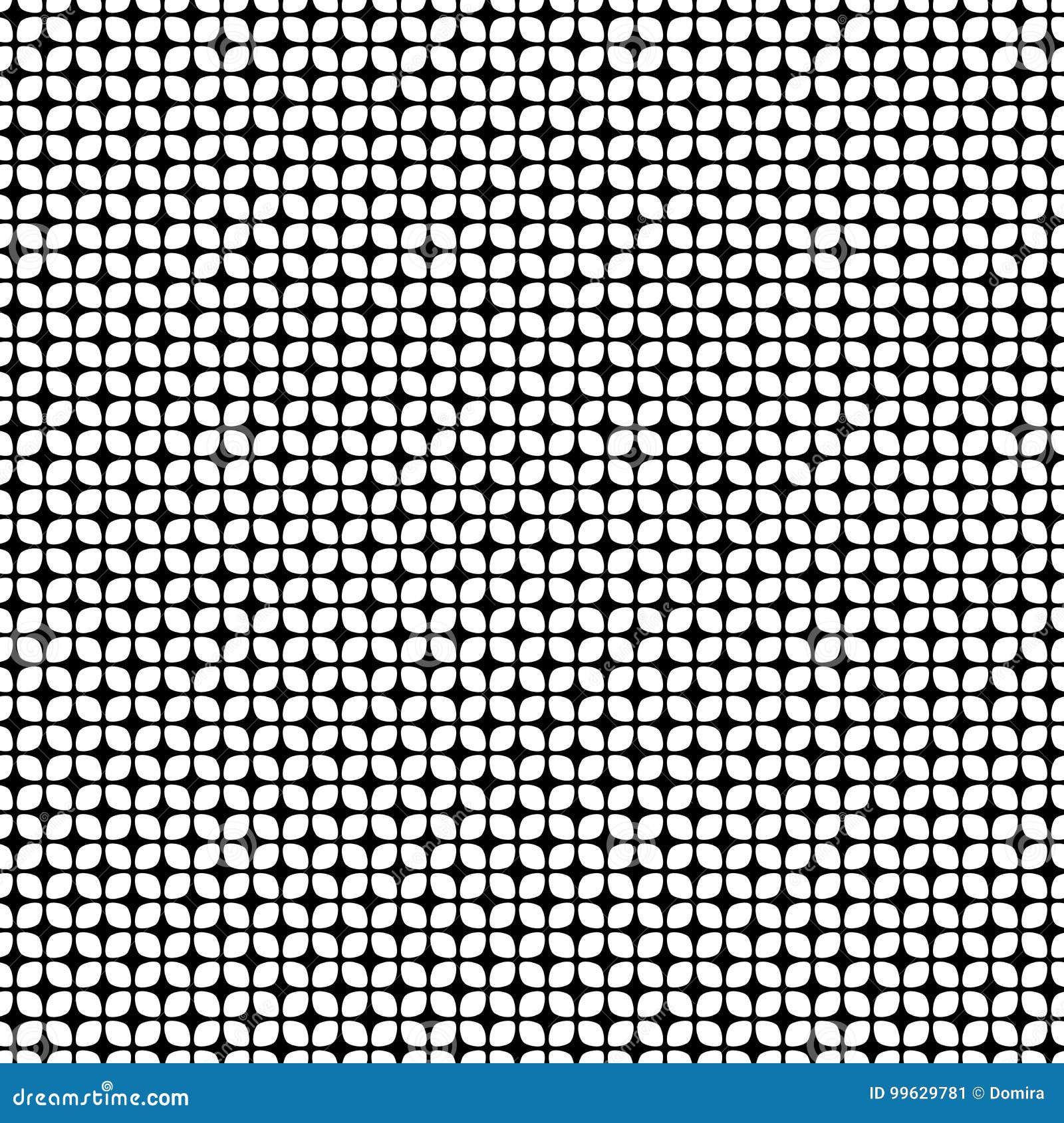 Seamless Geometric Pattern with Petal of Rounded Rhombus. Vector ...