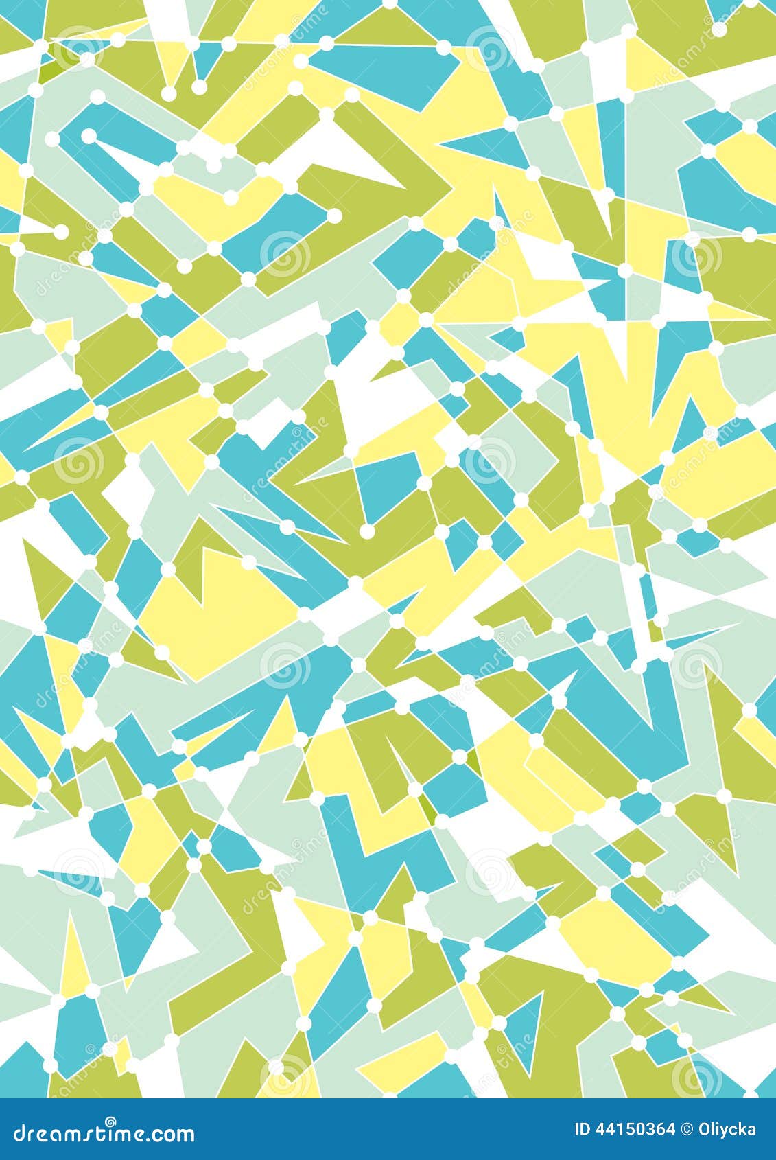 Seamless Geometric Pattern with Polygon Shapes Stock Vector ...