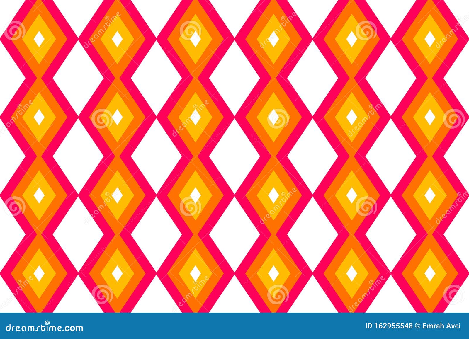 Seamless Geometric Pattern. in Red, Orange, Yellow, White Colors Stock ...