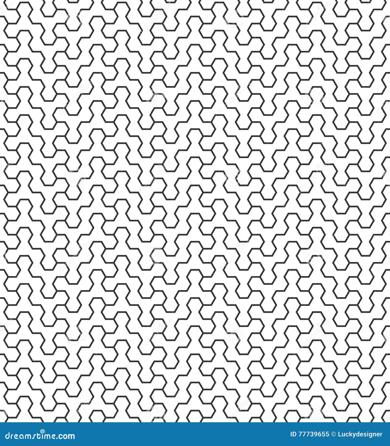 Seamless Geometric Pattern. Regular Tiled Ornament. Vector. Stock ...