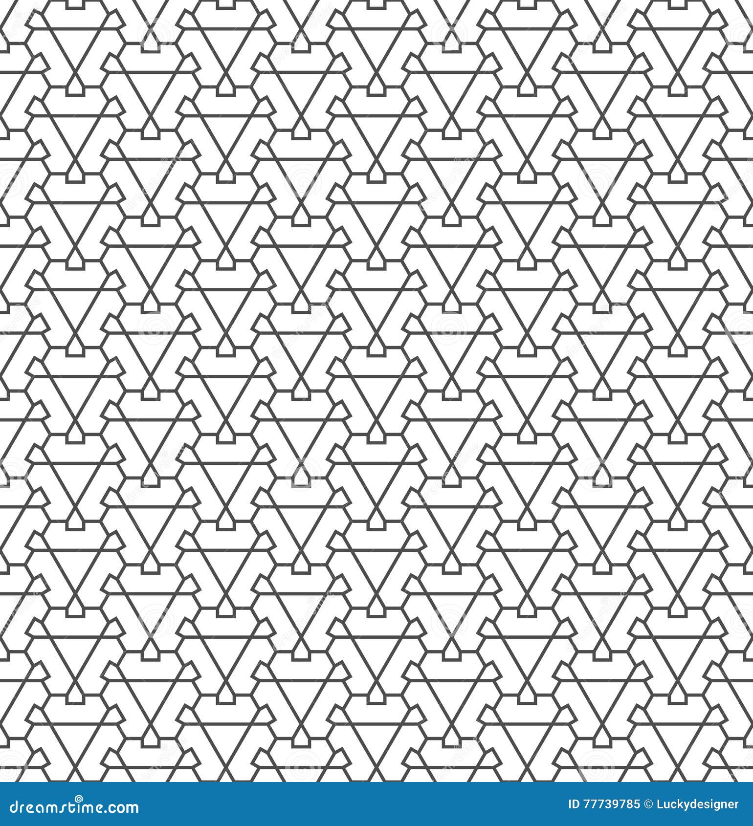 Seamless Geometric Pattern. Regular Tiled Ornament. Vector. Stock ...