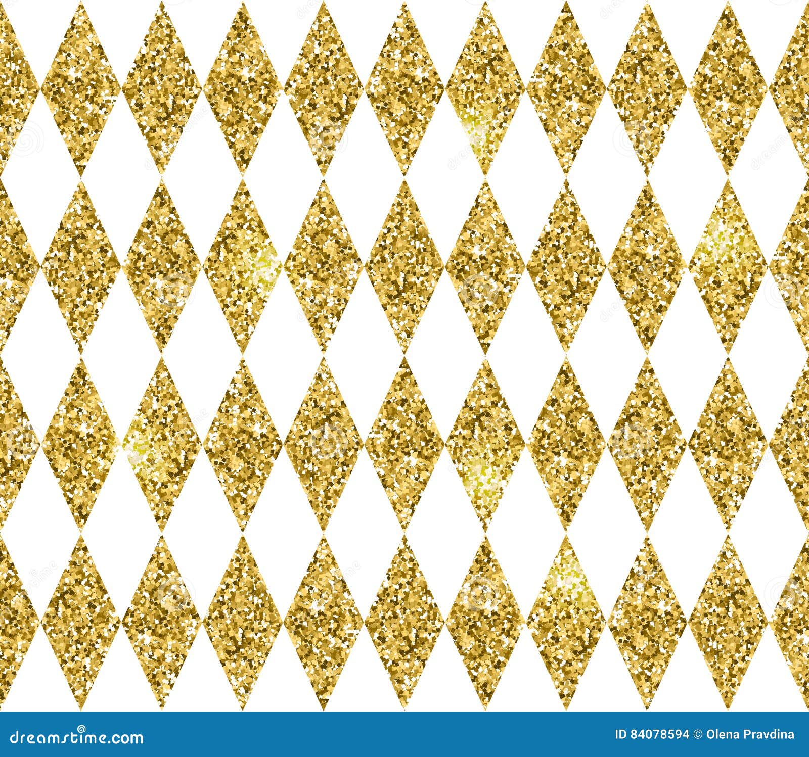Seamless Geometric Pattern of Rhombuses. Gold Glitter Texture Stock ...