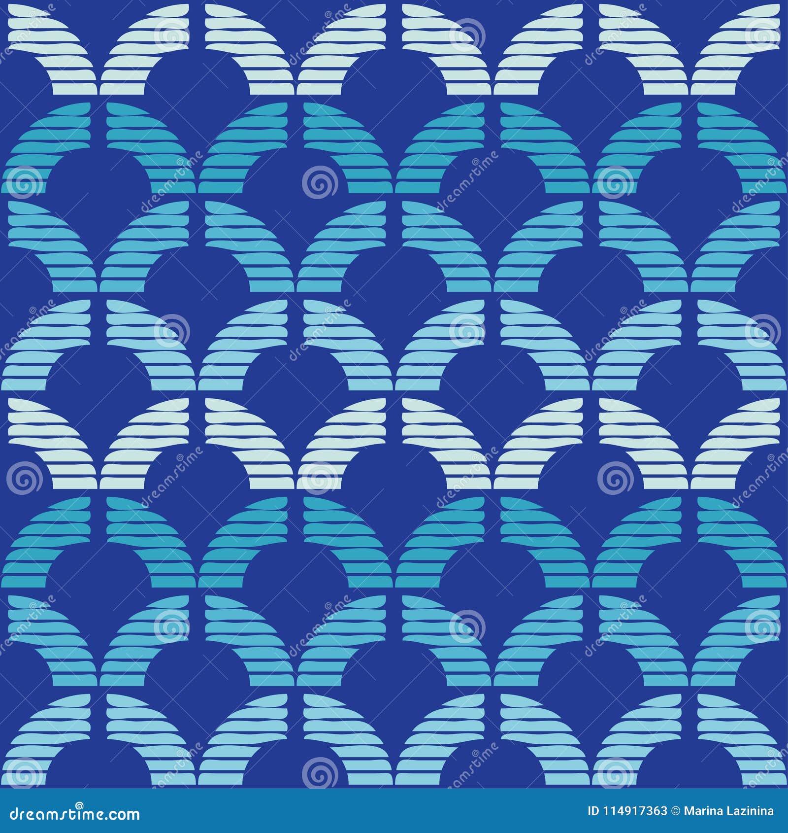 Seamless Geometric Pattern. Semicircle and Texture. Scribble Texture ...