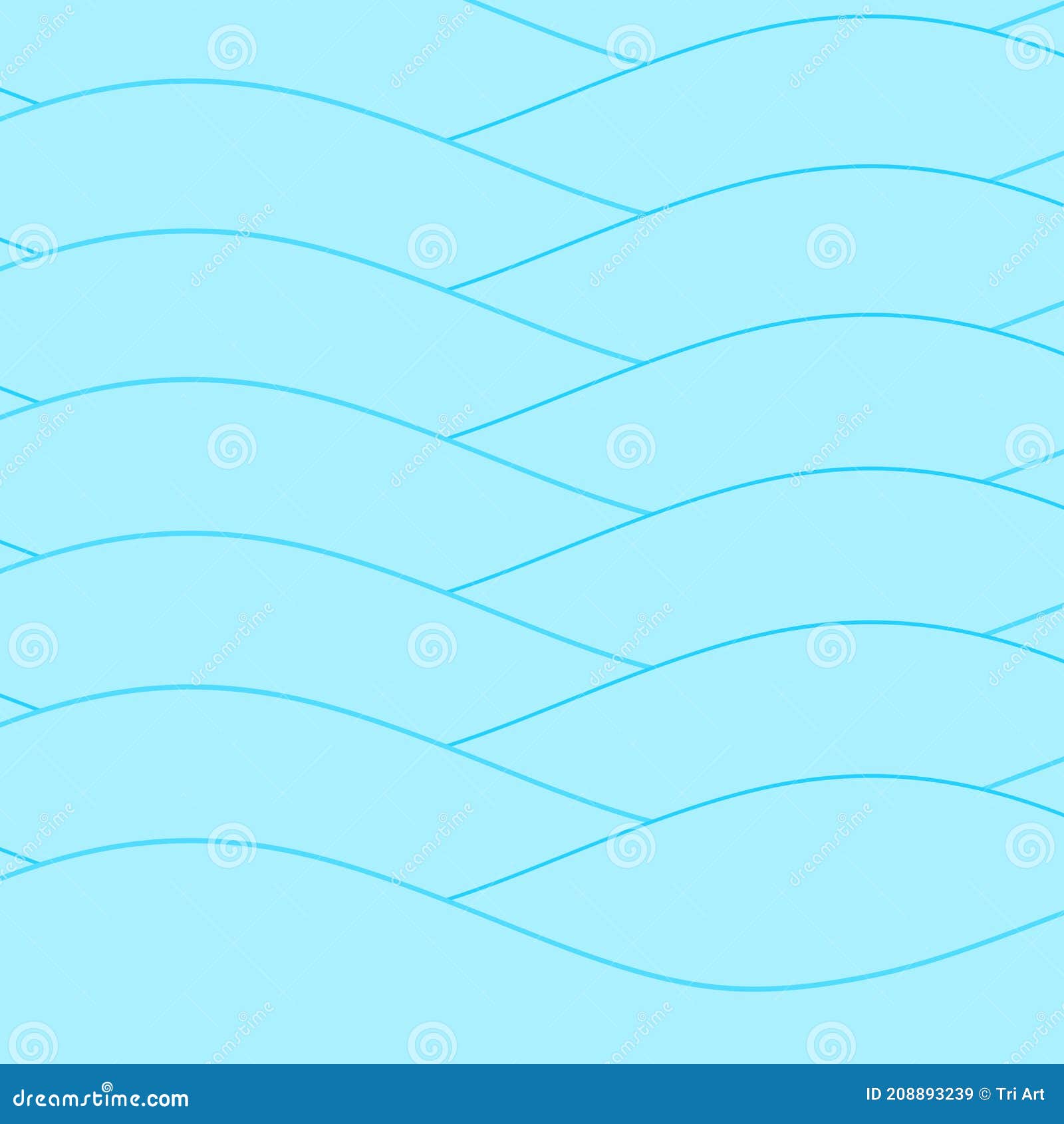 Seamless Geometric Pattern in the Shape of Ocean Waves Stock ...
