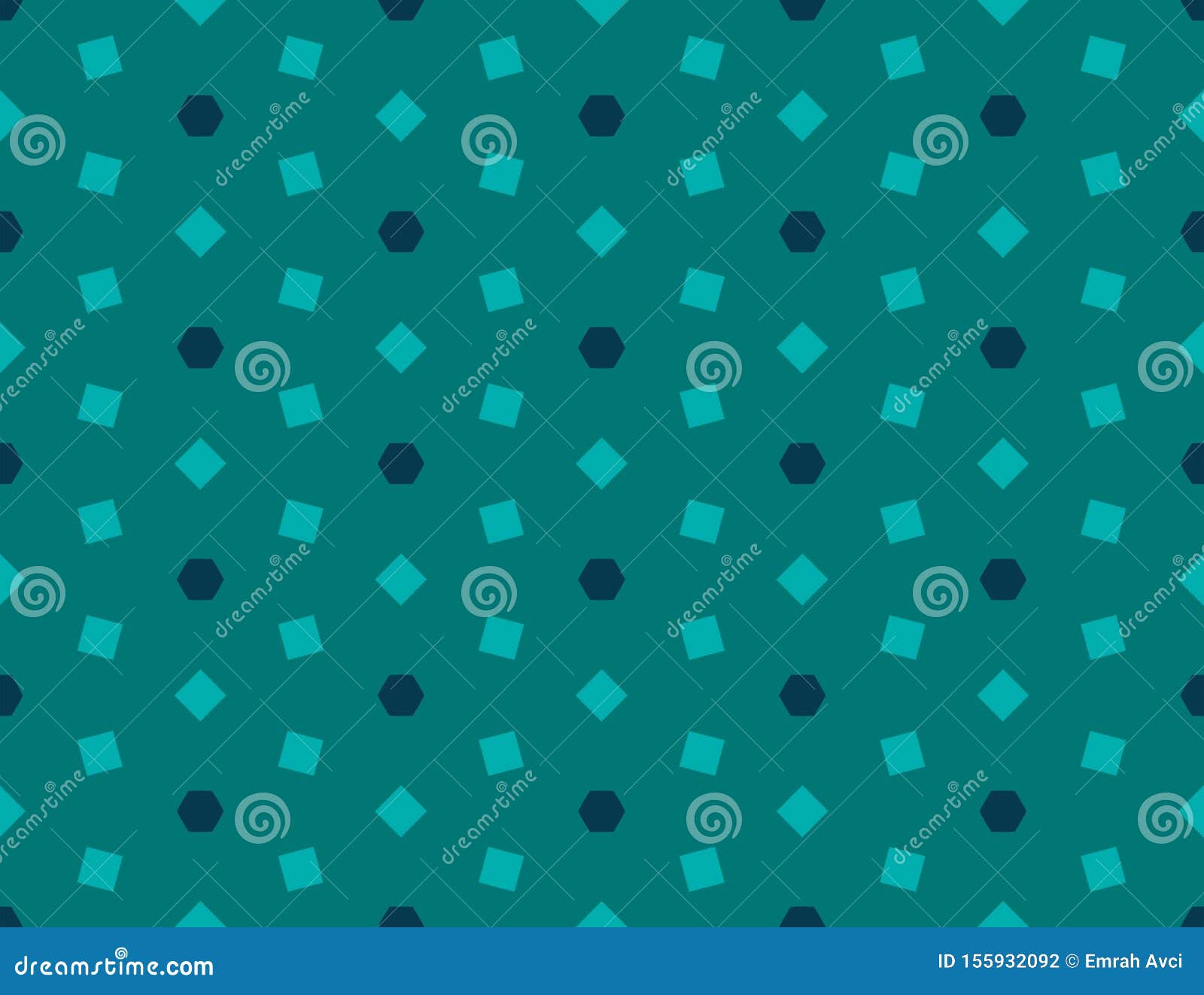 Seamless Geometric Pattern. Shaped Dark Blue, Matt Light Square on Dark ...