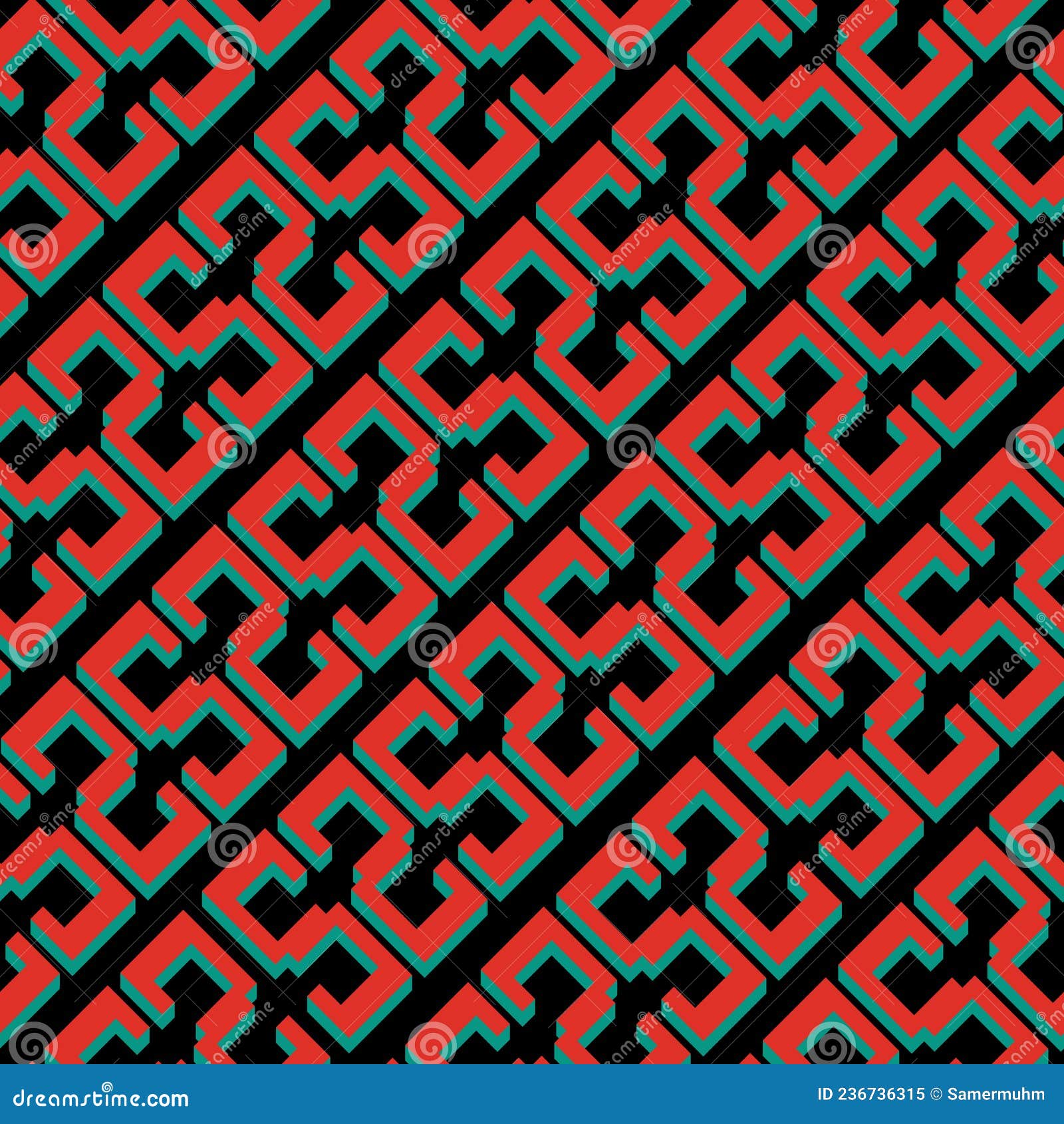 Seamless Geometric Pattern with Slanted Shapes Ready for Textile Prints ...