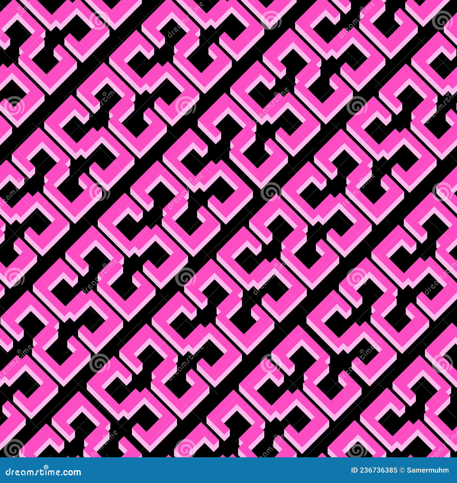 Seamless Geometric Pattern with Slanted Shapes Ready for Textile Prints ...