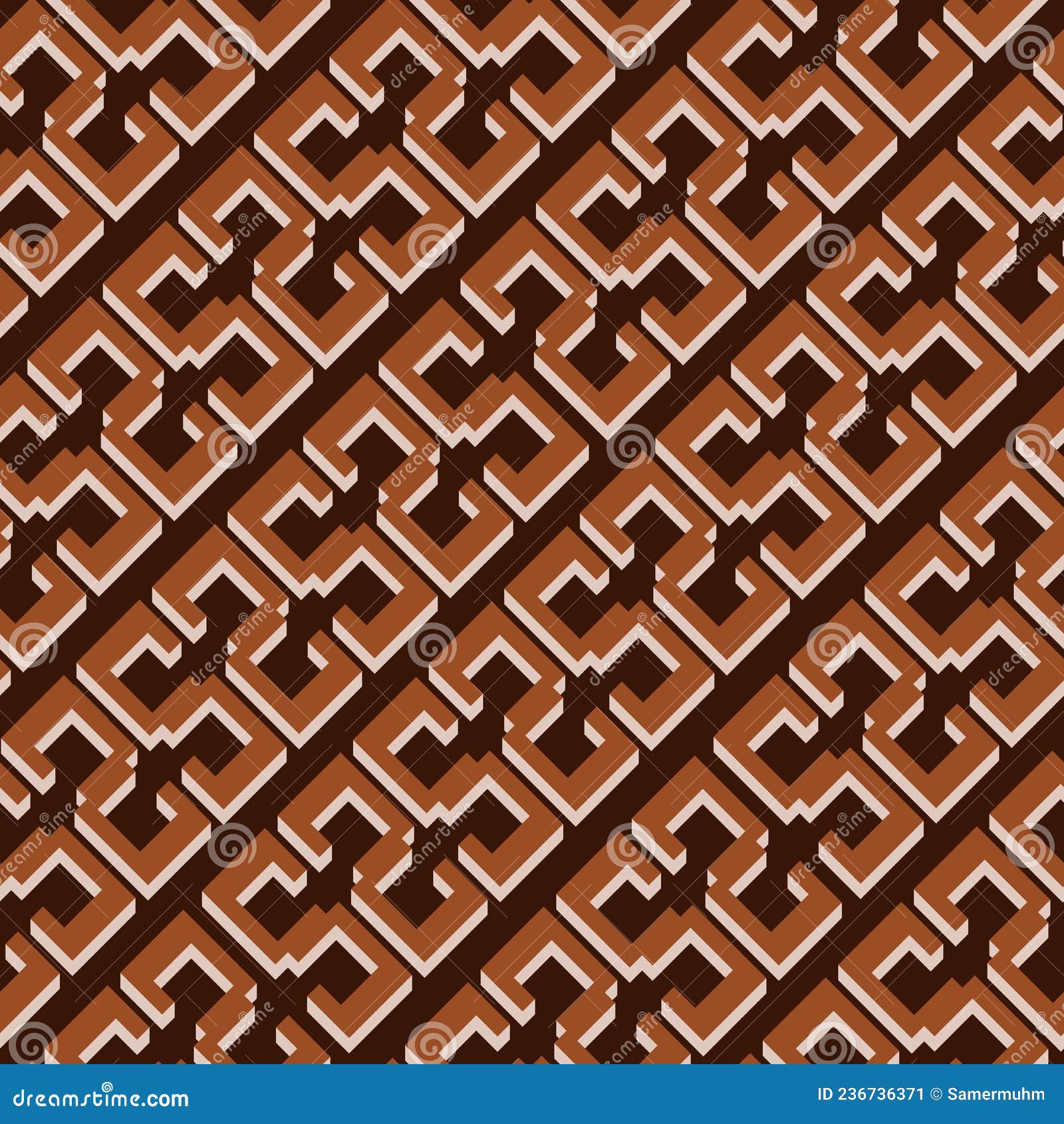 Seamless Geometric Pattern with Slanted Shapes Ready for Textile Prints ...