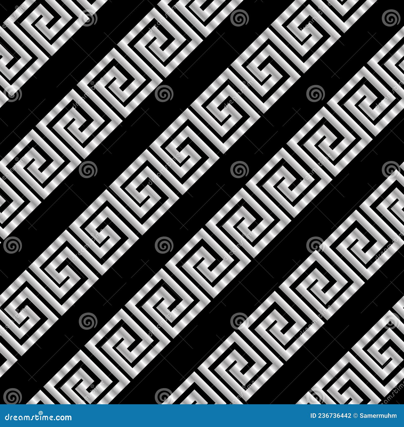Seamless Geometric Pattern with Slanted Versace Lines Ready for Textile ...
