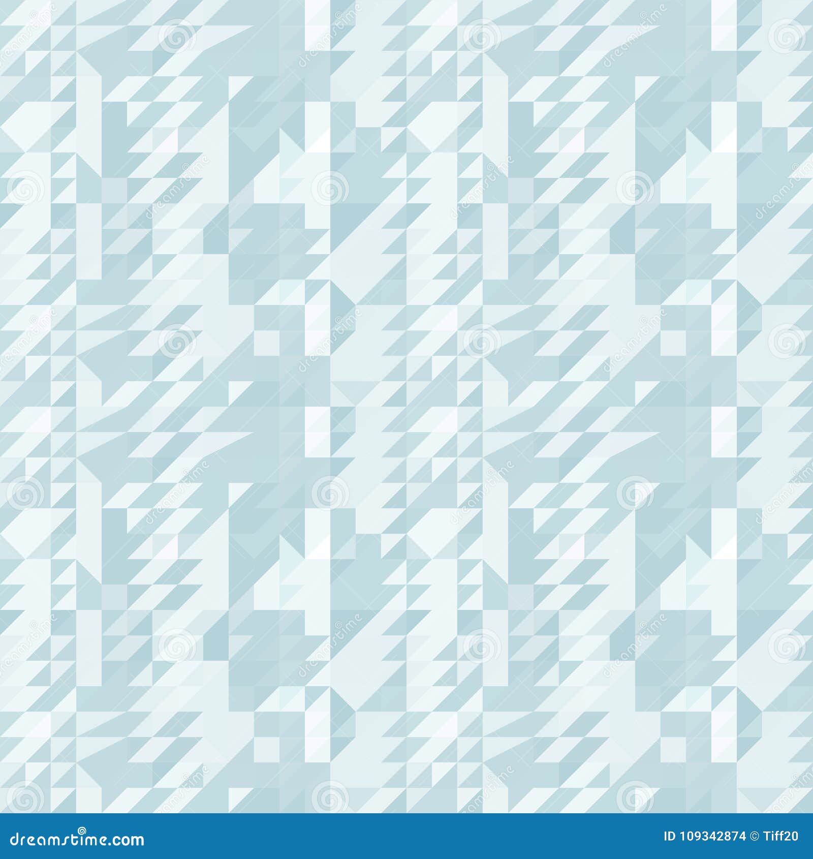 Seamless Geometric Pattern of Small Light Blue Triangles Stock Vector ...