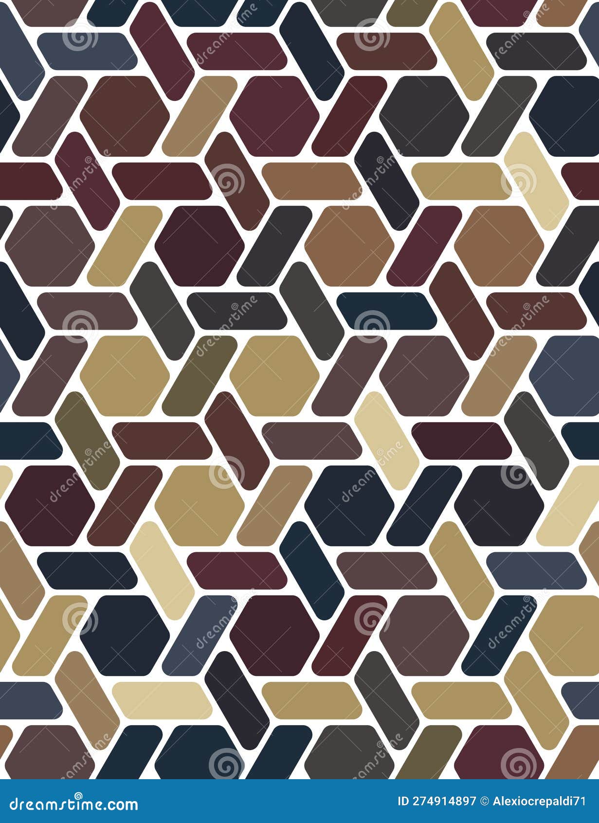 Seamless Geometric Pattern with Small Multicolored Rectangles and ...