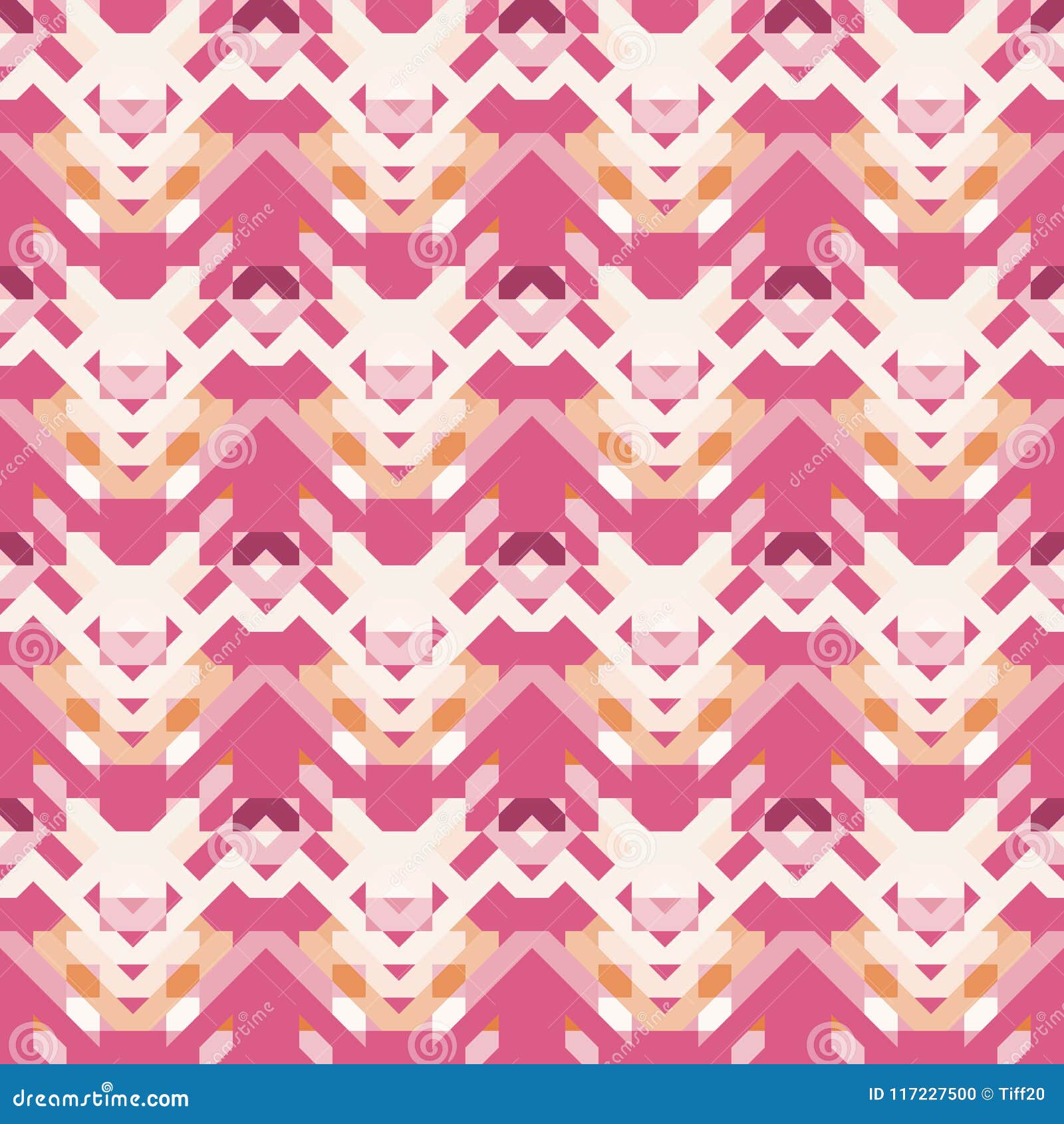 Seamless Geometric Pattern of Squares and Triangles Stock Vector ...