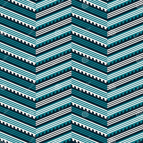 Seamless Geometric Pattern of Striped Notched Zig Zag Lines Stock Vector - Illustration of ...