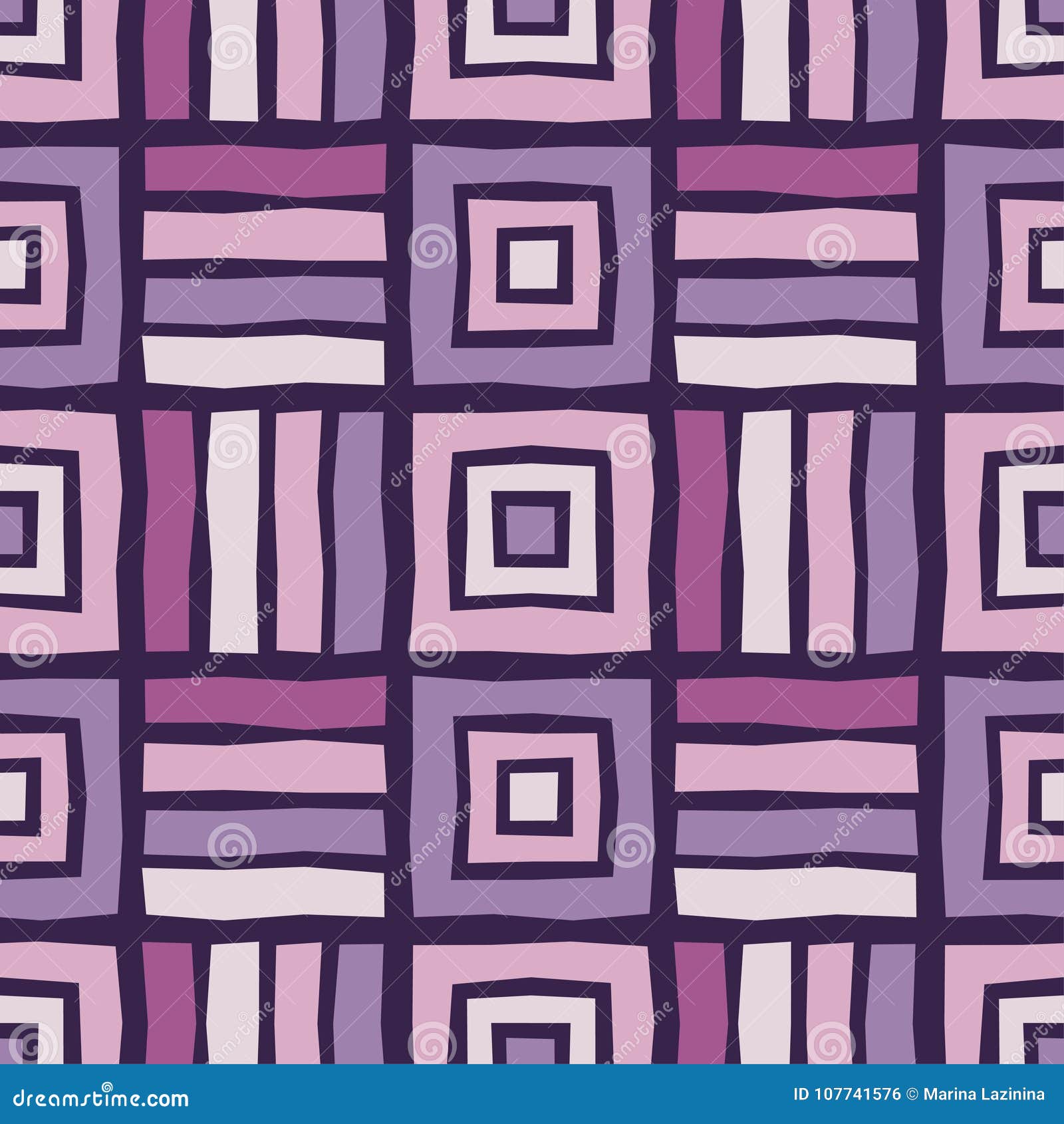Seamless Geometric Pattern. Striped and Square Pattern Stock ...