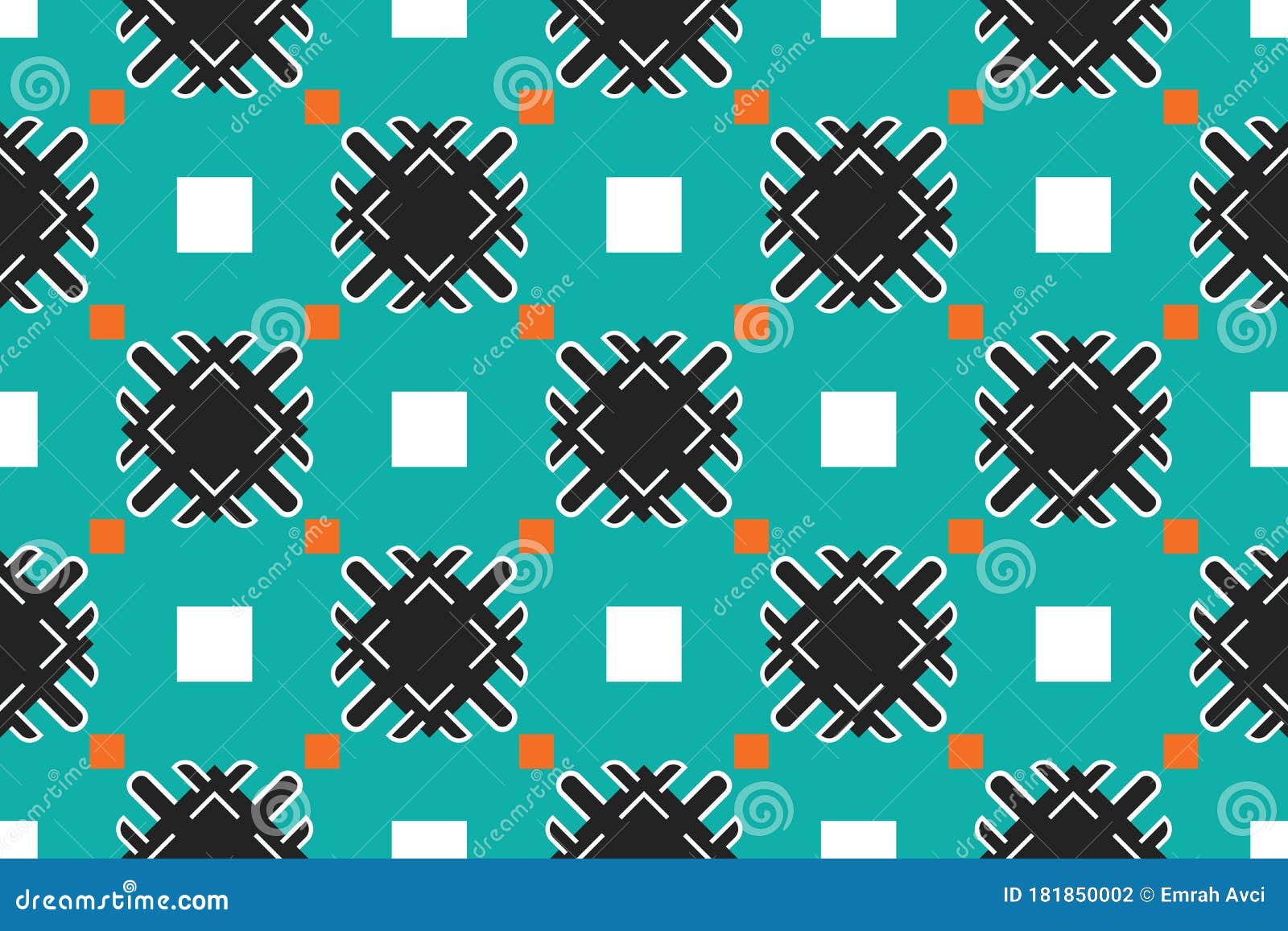 Seamless Geometric Pattern, Texture or Background Vector in Blue ...