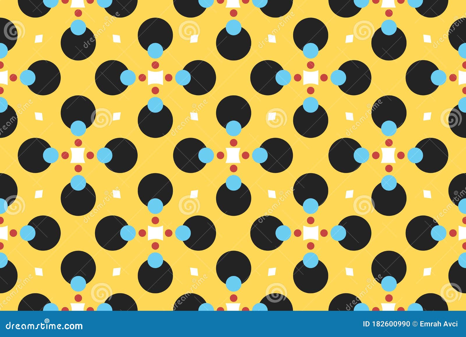 Seamless Geometric Pattern, Texture or Background Vector in Yellow ...