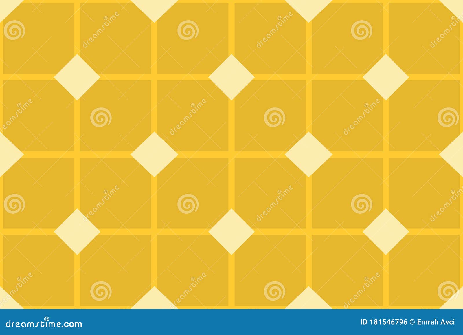 Seamless Geometric Pattern, Texture or Background Vector in Yellow ...