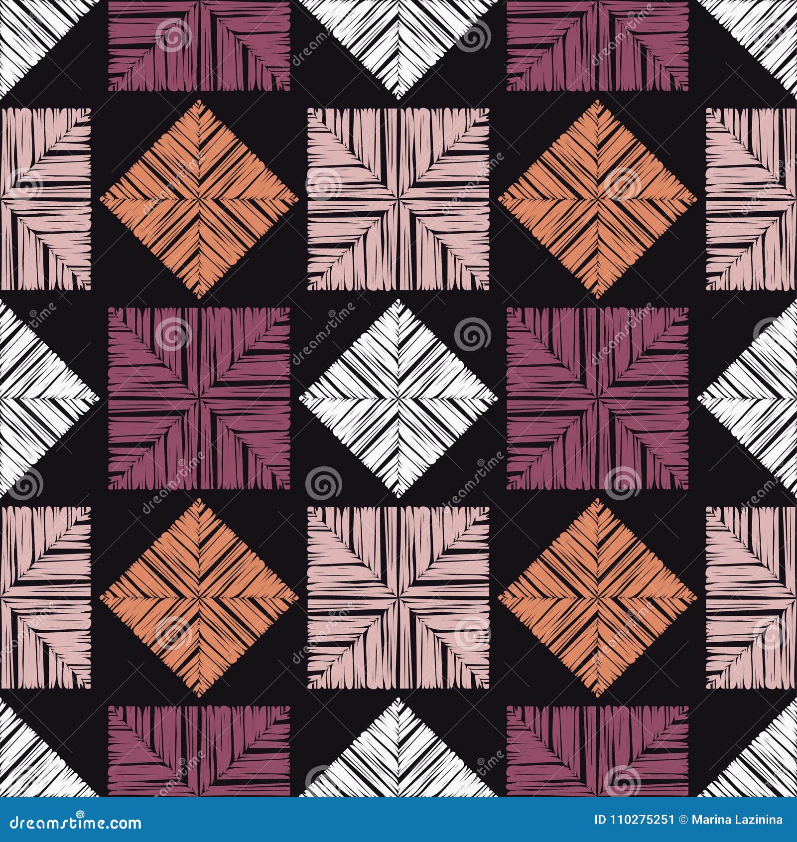 Seamless Geometric Pattern. the Texture of the Rectangles. Scribble ...