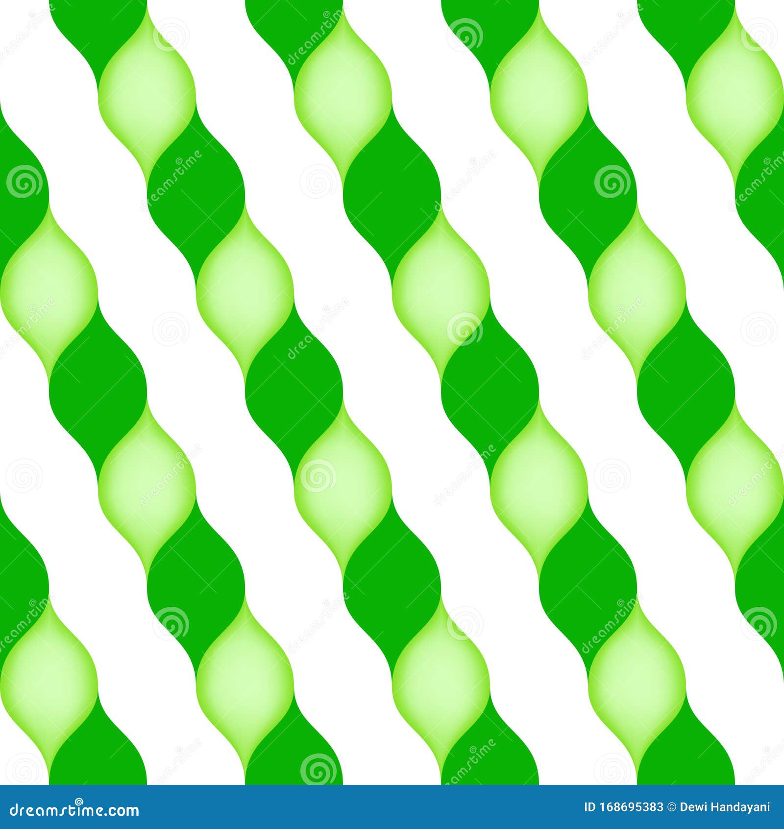 Seamless Geometric Pattern Tile with Curvy Green Candy Theme Stock ...