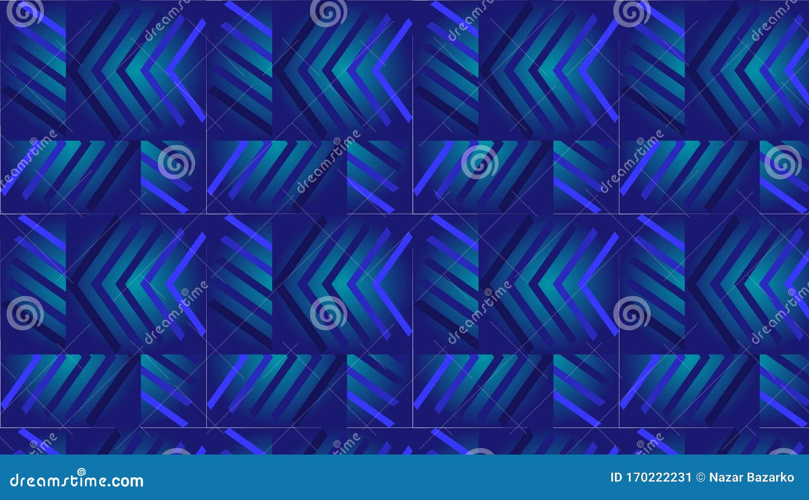 Seamless Geometric Pattern. Trendy Color Phantom Blue Stock ...