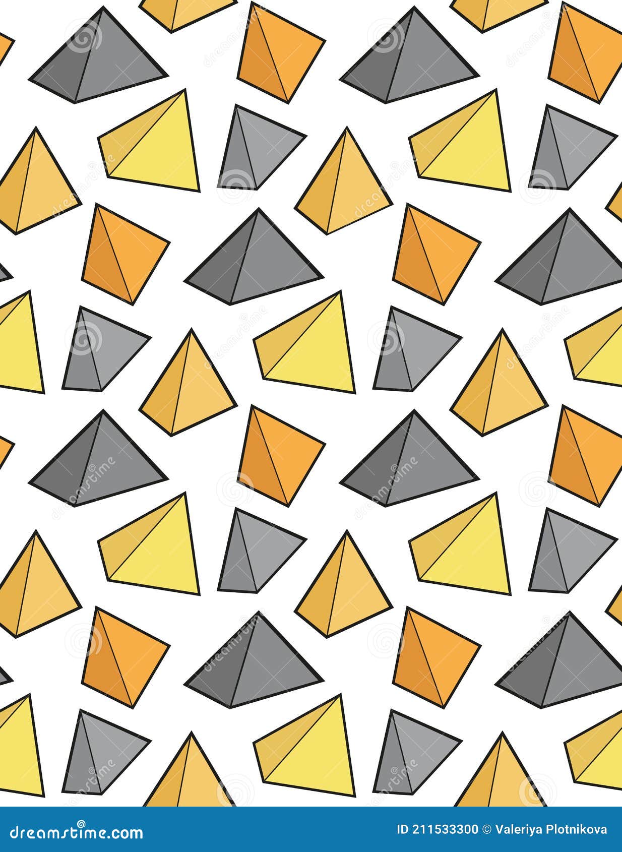 Seamless Geometric Pattern in Trendy Colors on a White Background ...