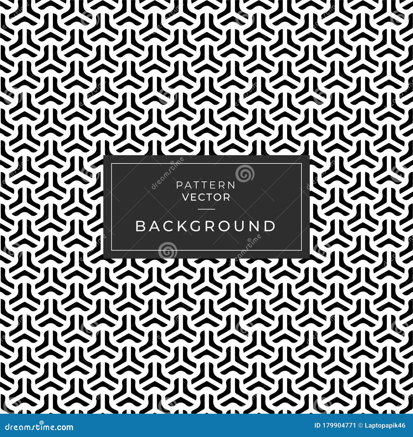 Seamless Geometric Pattern Triangle Black and White Background Stock ...
