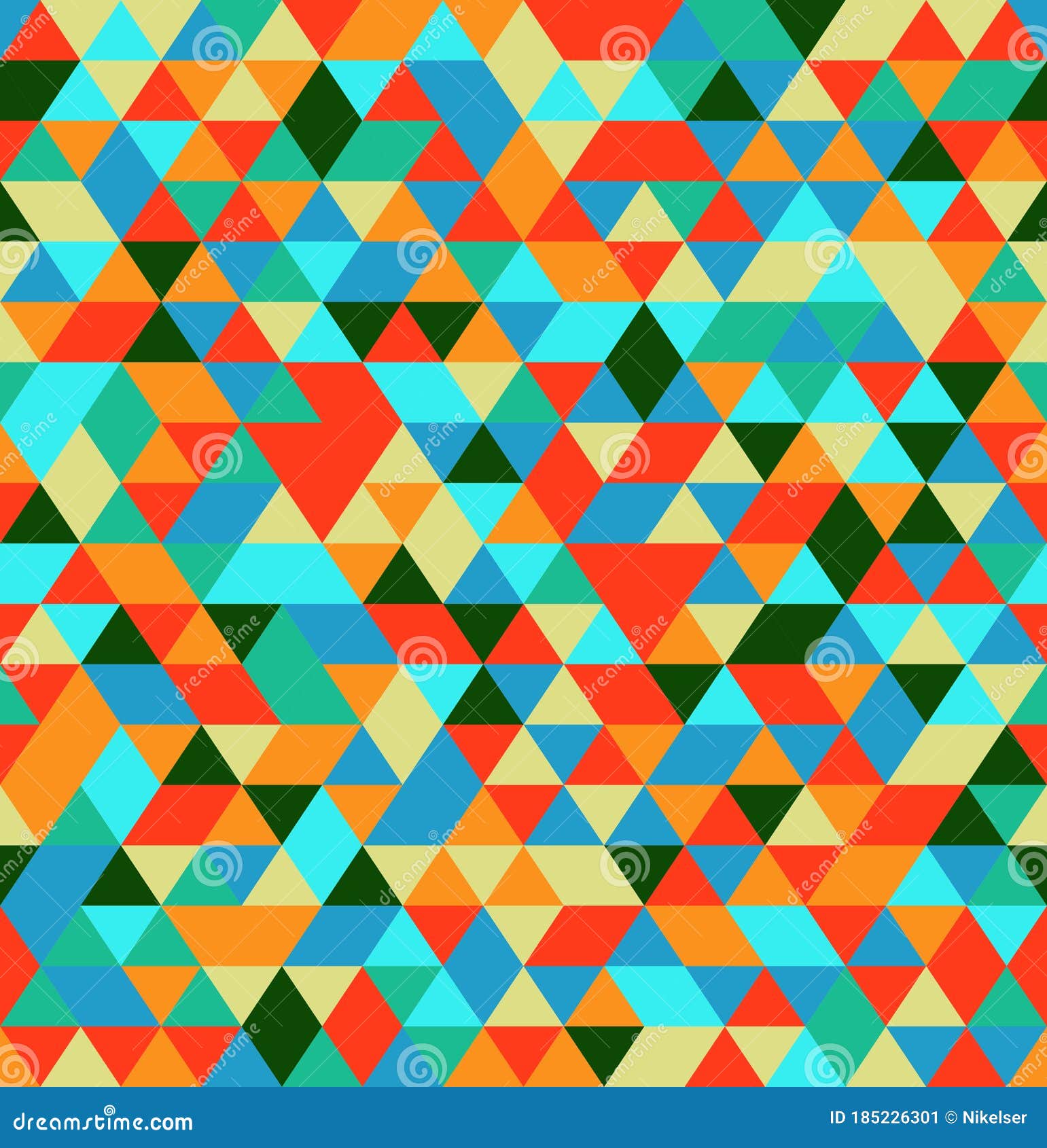 Seamless Geometric Pattern with Triangles. Can Be Used in Textiles, for ...