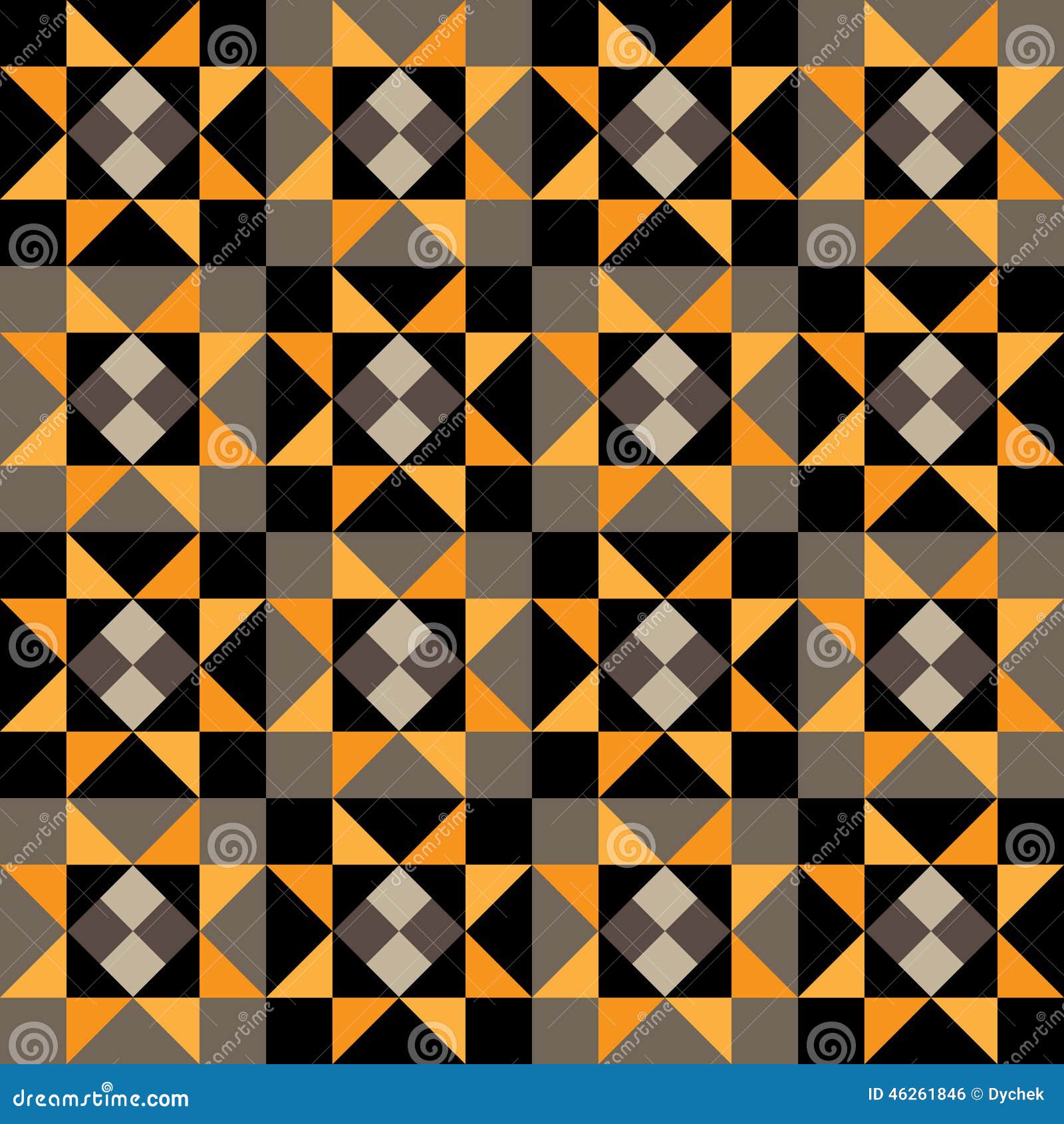 Seamless Geometric Pattern of Triangles, Diamonds and Squares. Stock ...