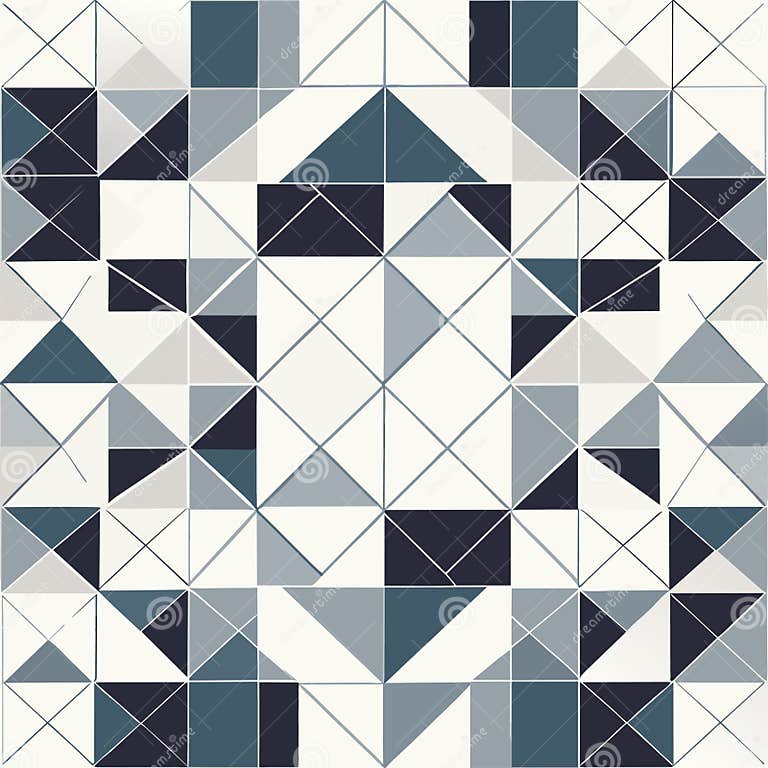 Seamless Geometric Pattern with Triangles. Repeating Abstract ...
