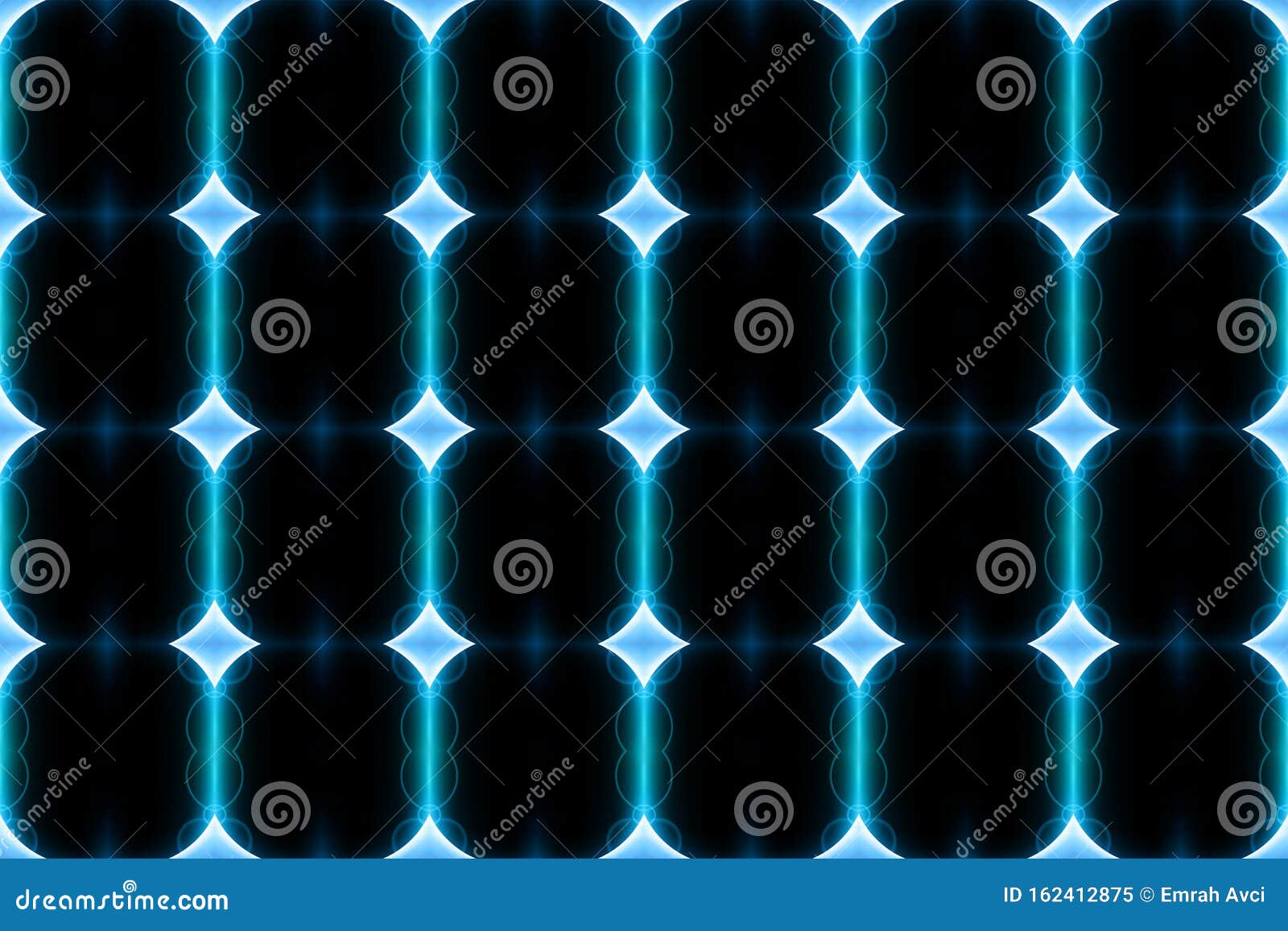 Seamless Geometric Pattern. Used Gradient, in Blue, Black, White Colors ...